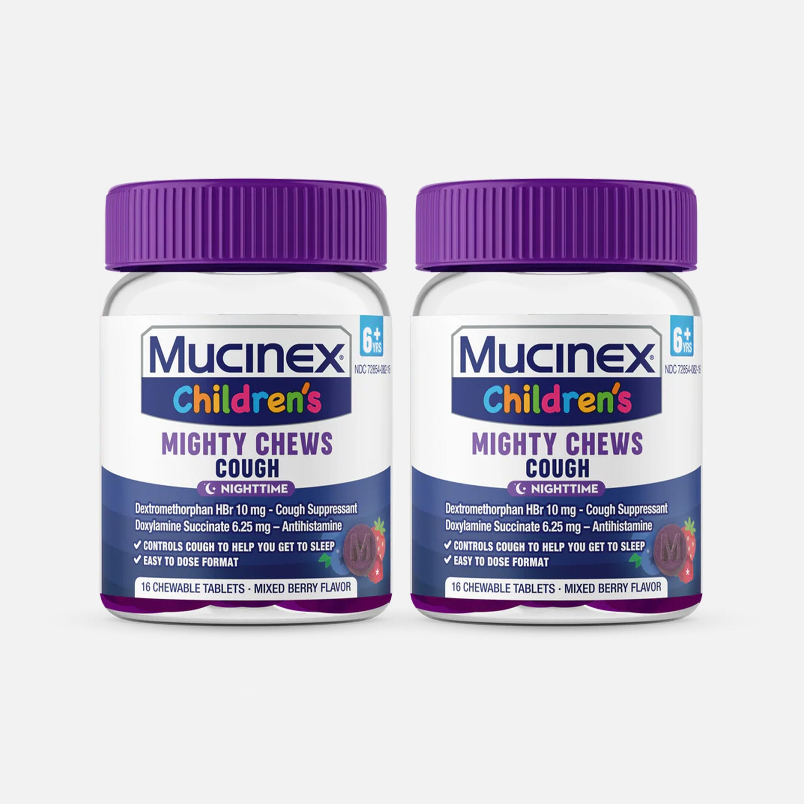 HSA Eligible Mucinex Children's Mighty Chews, Nighttime Cough, 16 ct ...