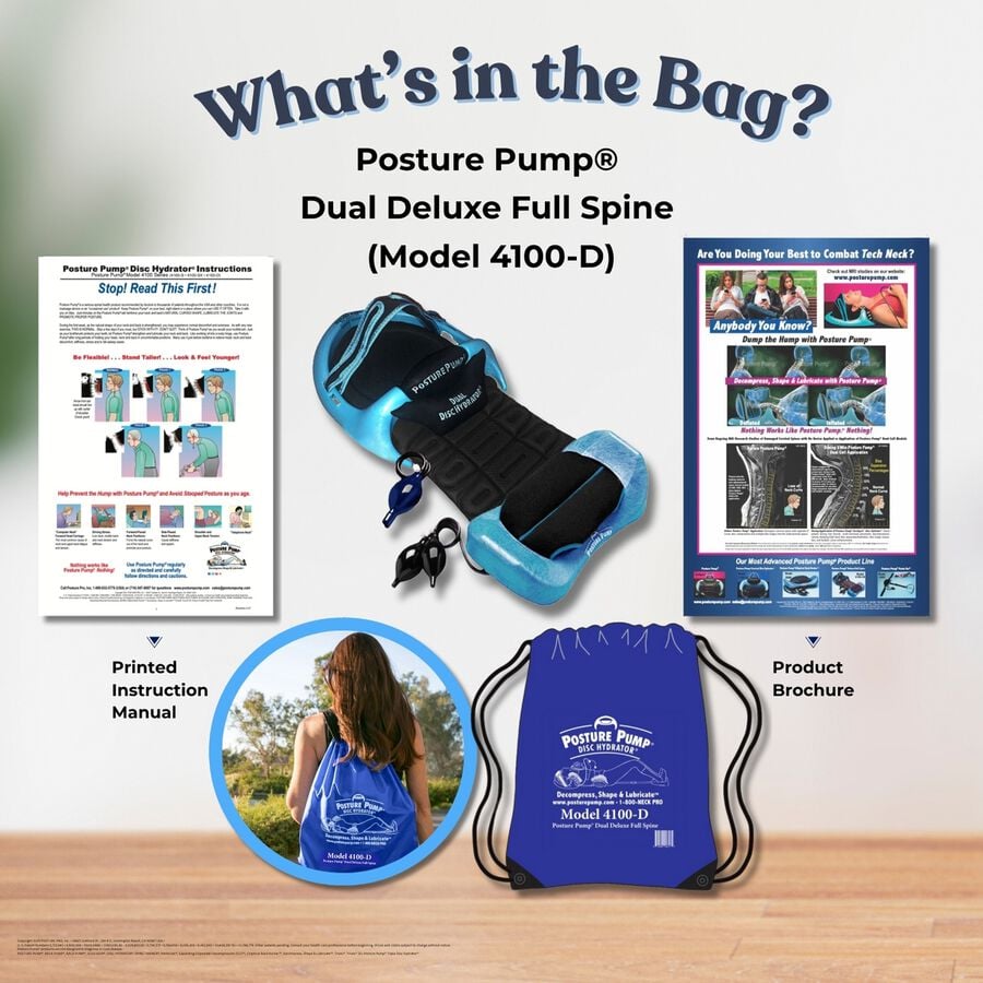HSA Eligible Posture Pump® Dual Deluxe Full Spine with Disc Hydrator ...