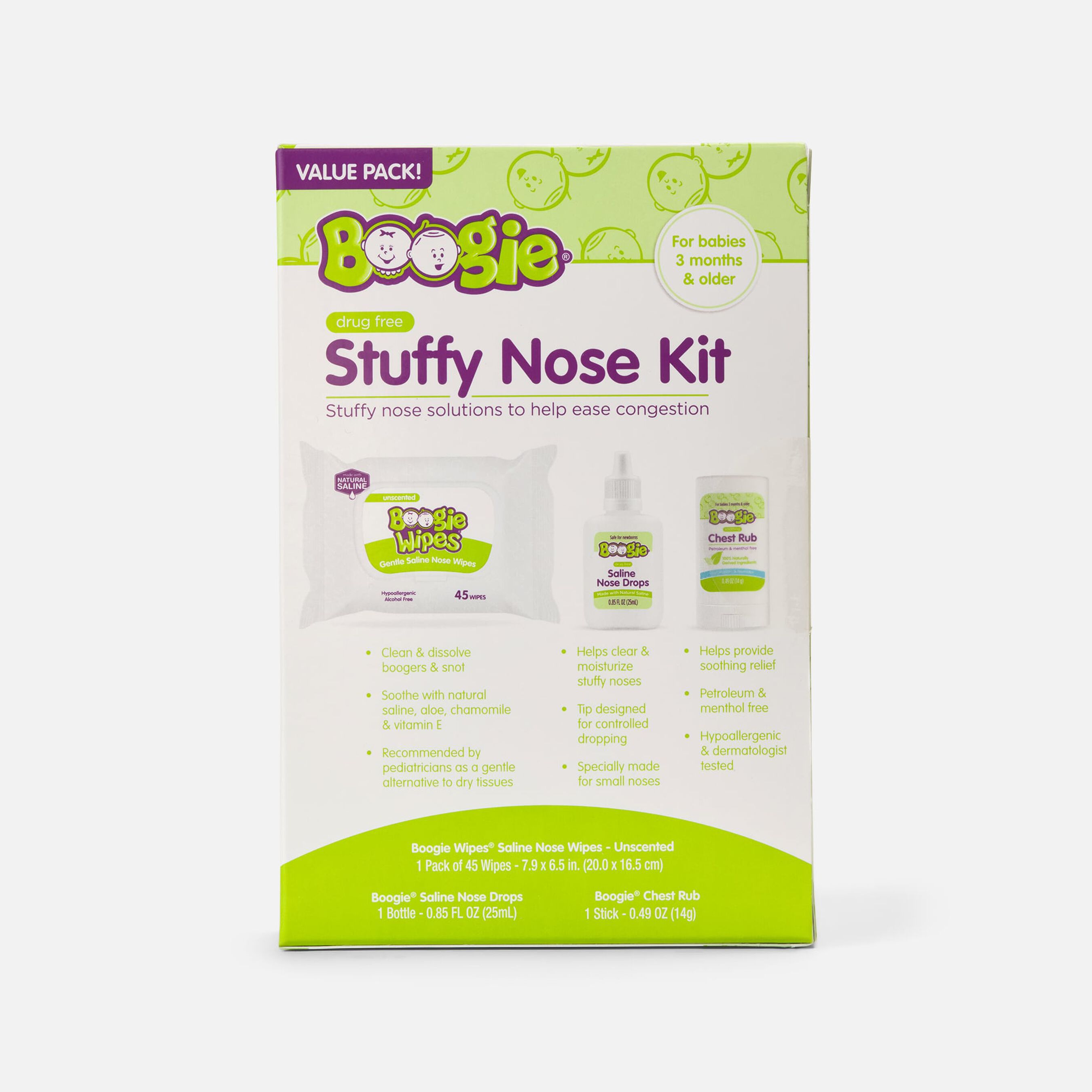 HSA Eligible Boogie Stuffy Nose Kit with Boogie Chest Rub Stick | HSA ...