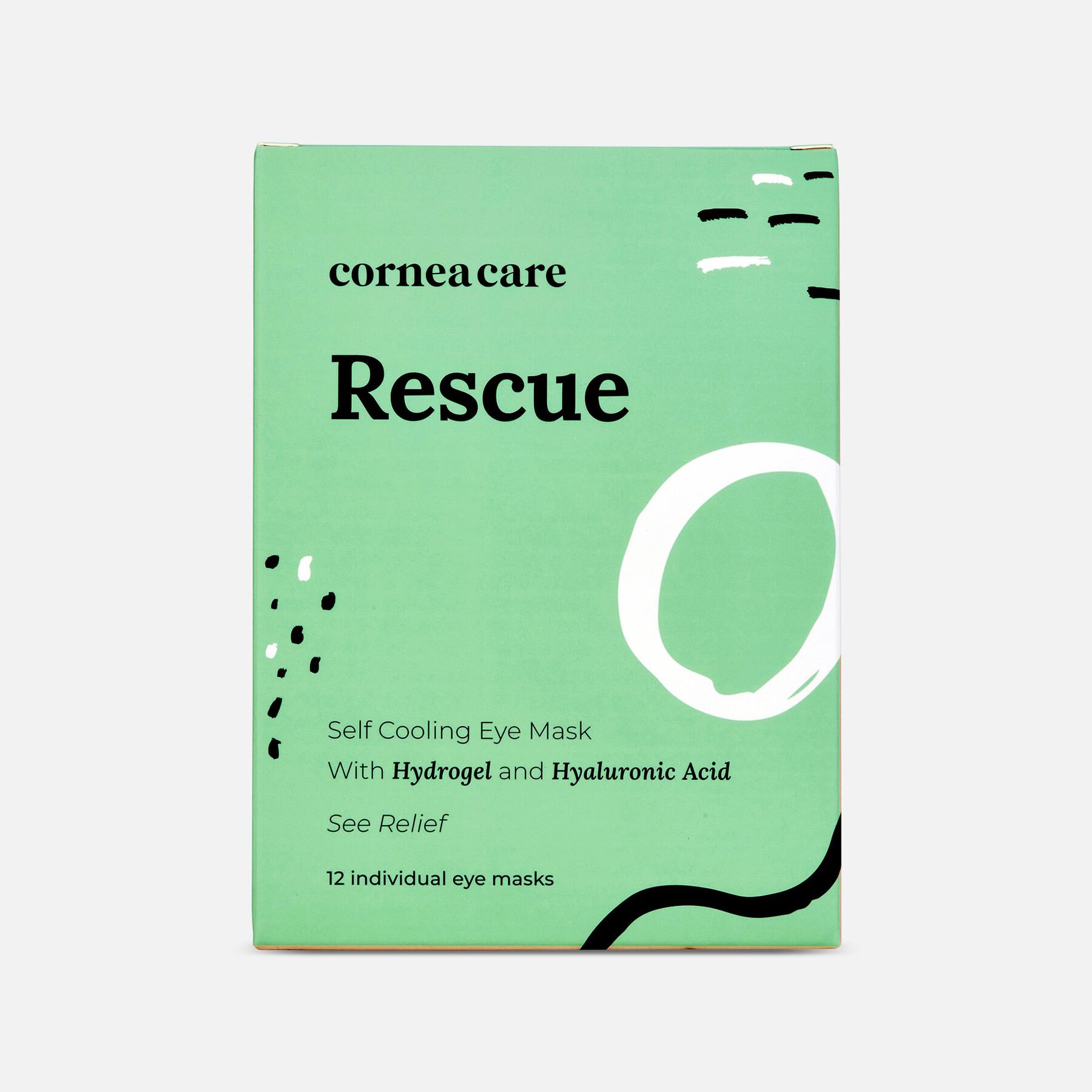 HSA Eligible CorneaCare Rescue Self-Cooling Hydrogel Eye Masks, 12 ct ...