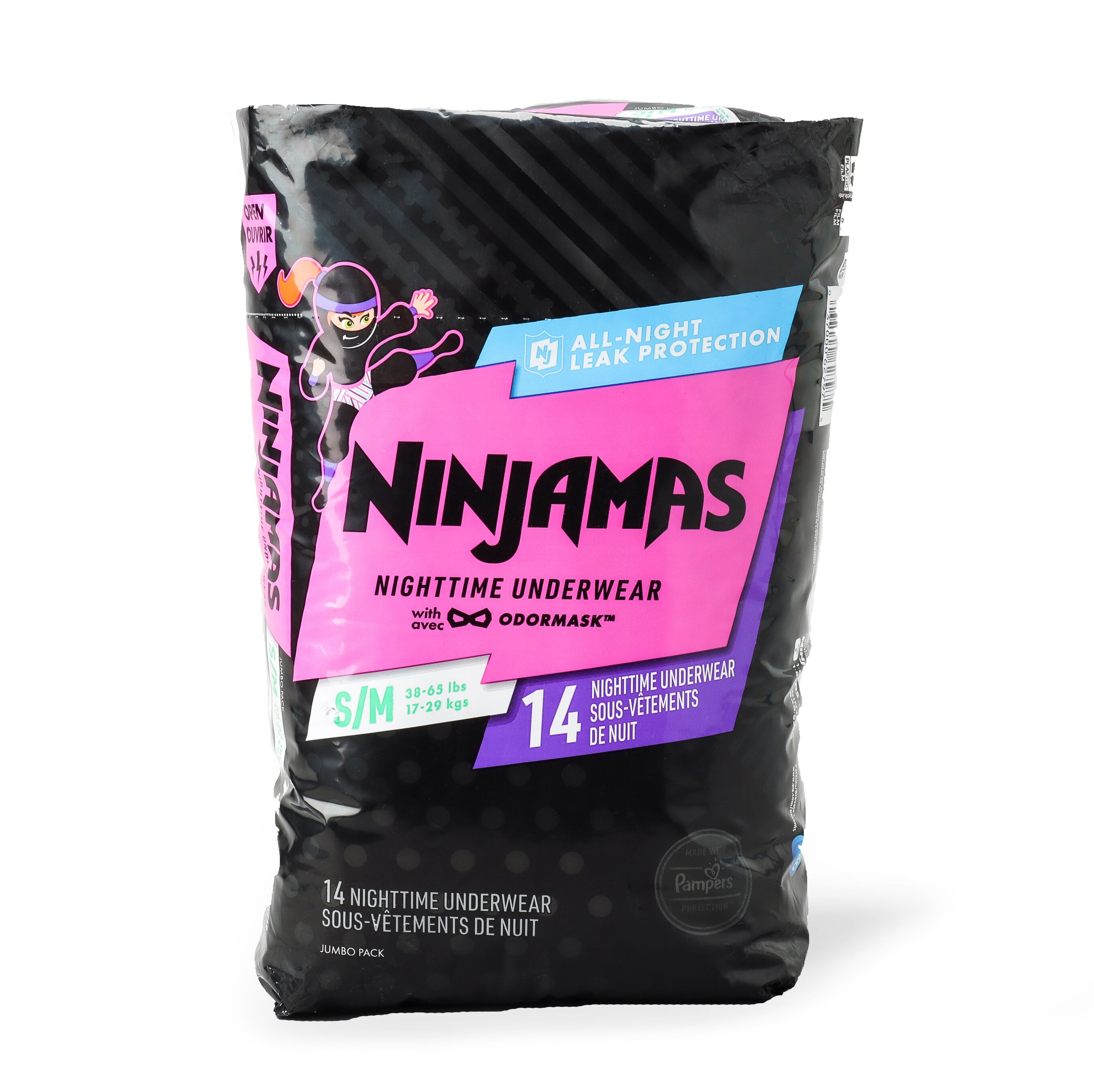 Ninjamas Nighttime Bedwetting Underwear for Girls