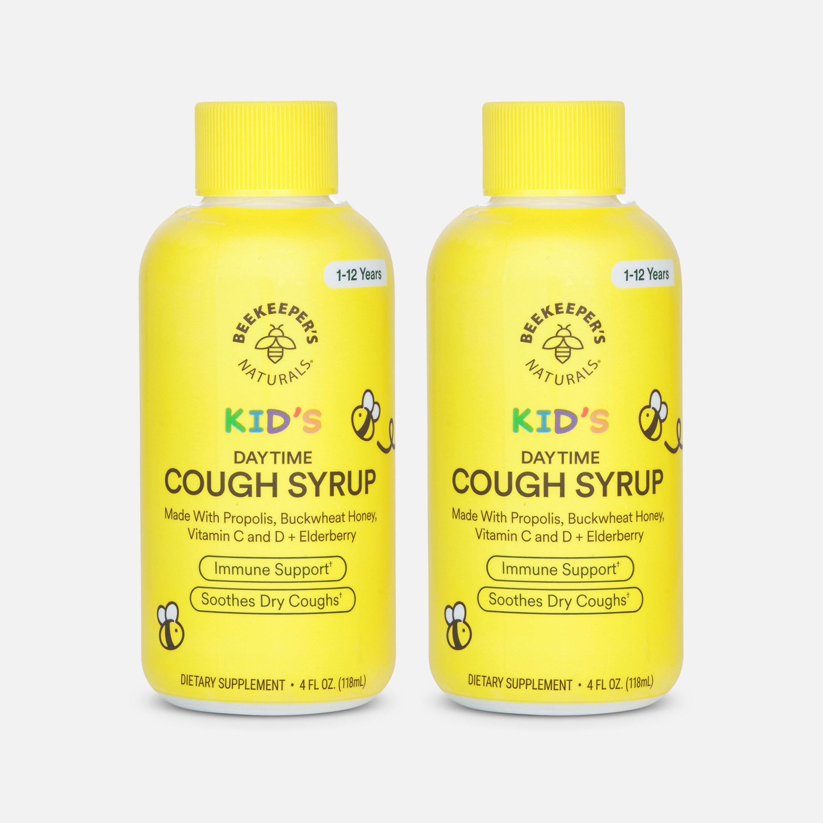 HSA Eligible Beekeeper's Naturals Kid's Daytime Cough Syrup, 4 fl oz ...