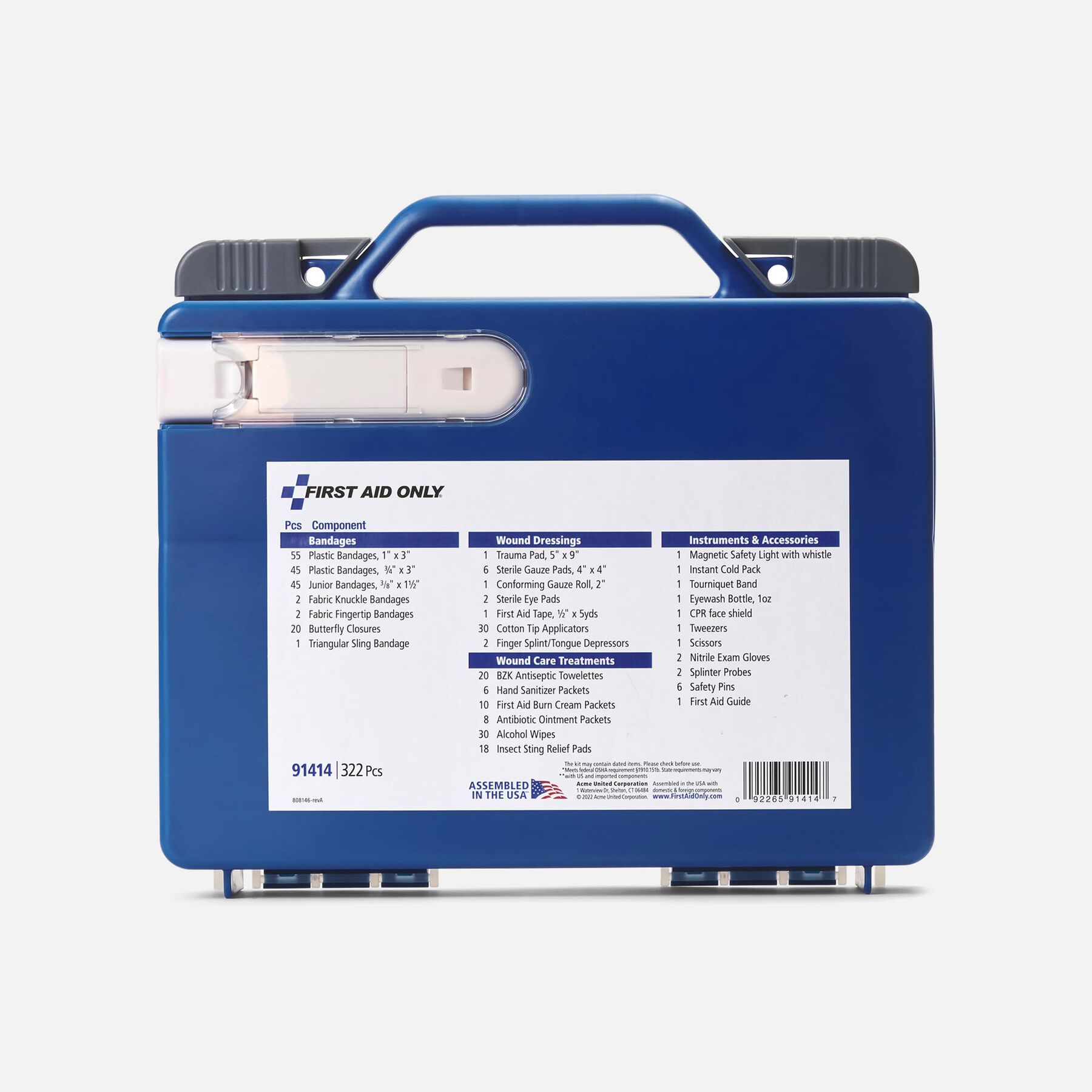 HSA Eligible First Aid Only Clear Cover Intermed First Aid Kit with ...