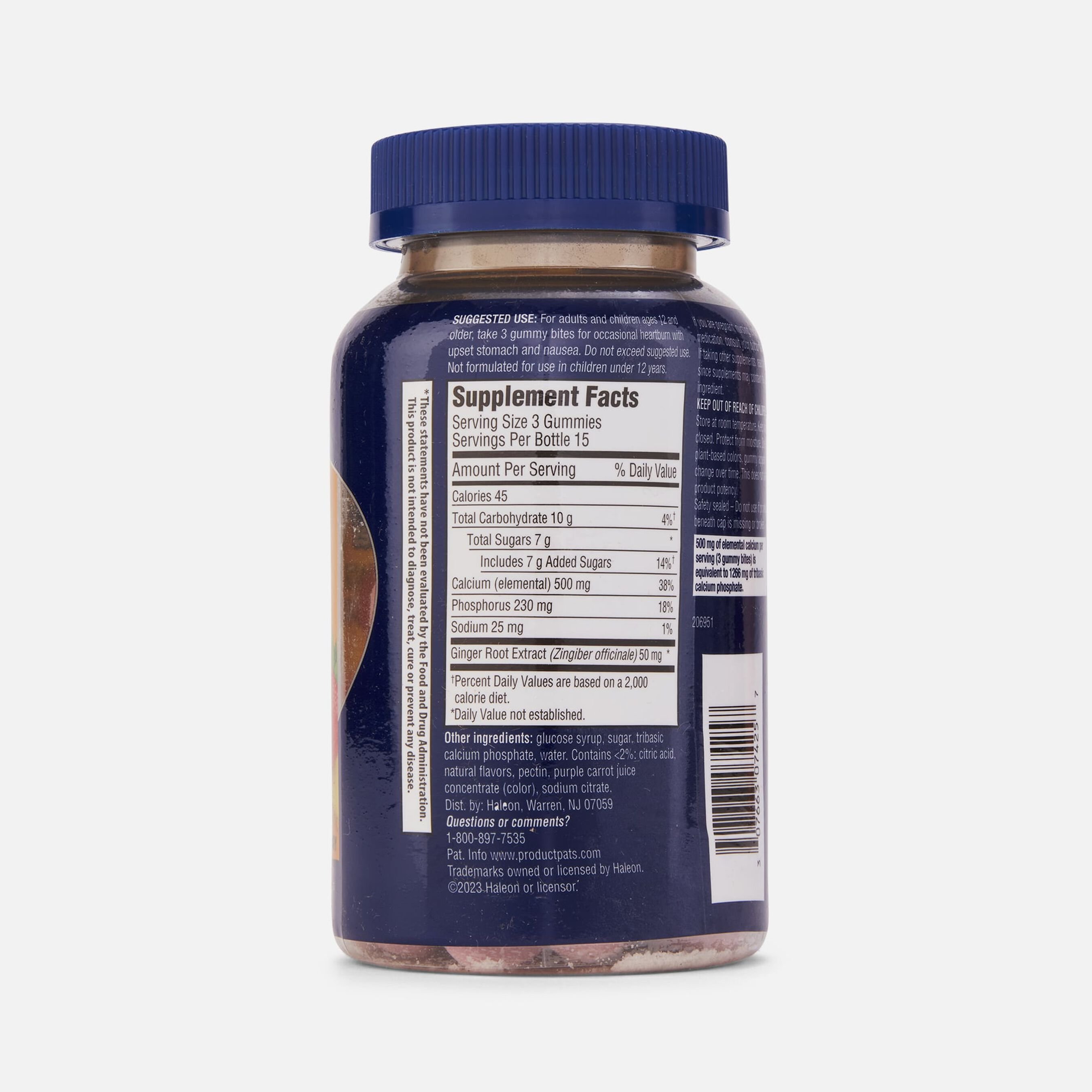 HSA Eligible TUMS+ Upset Stomach & Nausea Support Gummy Bites, Ginger ...