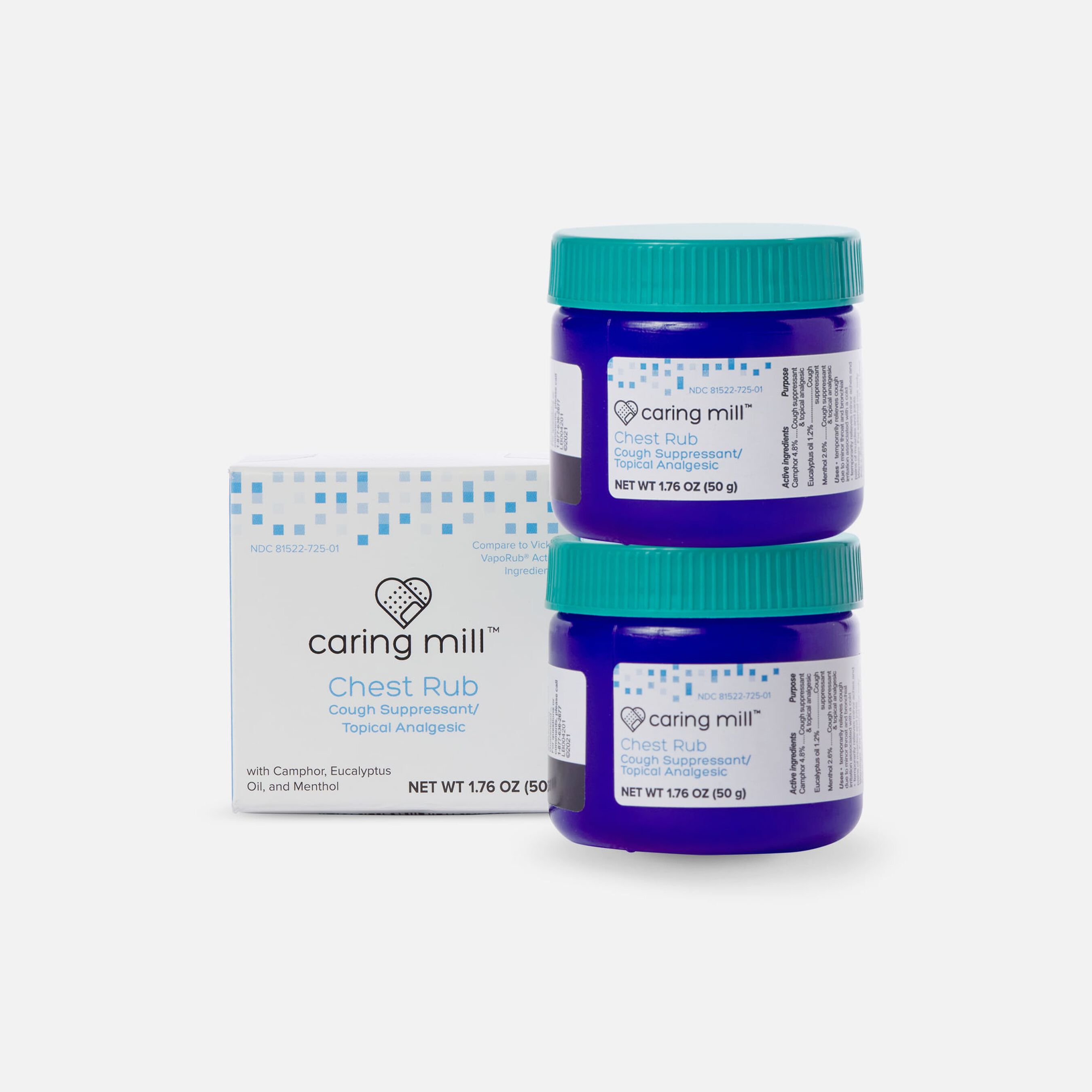 HSA Eligible Caring Mill™ Adult Chest Rub 1.76 oz. (2-Pack) | HSA Eligible