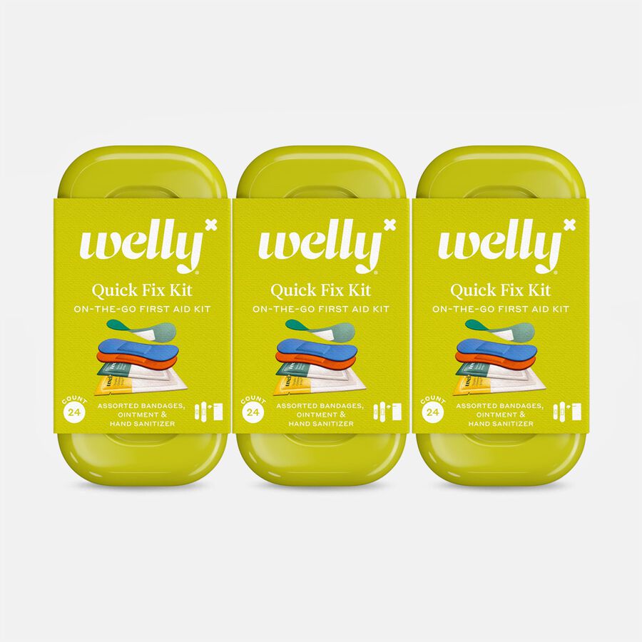 HSA Eligible Welly Quick Fix Kit First Aid Travel Kit - 24 ct. (3-Pack ...
