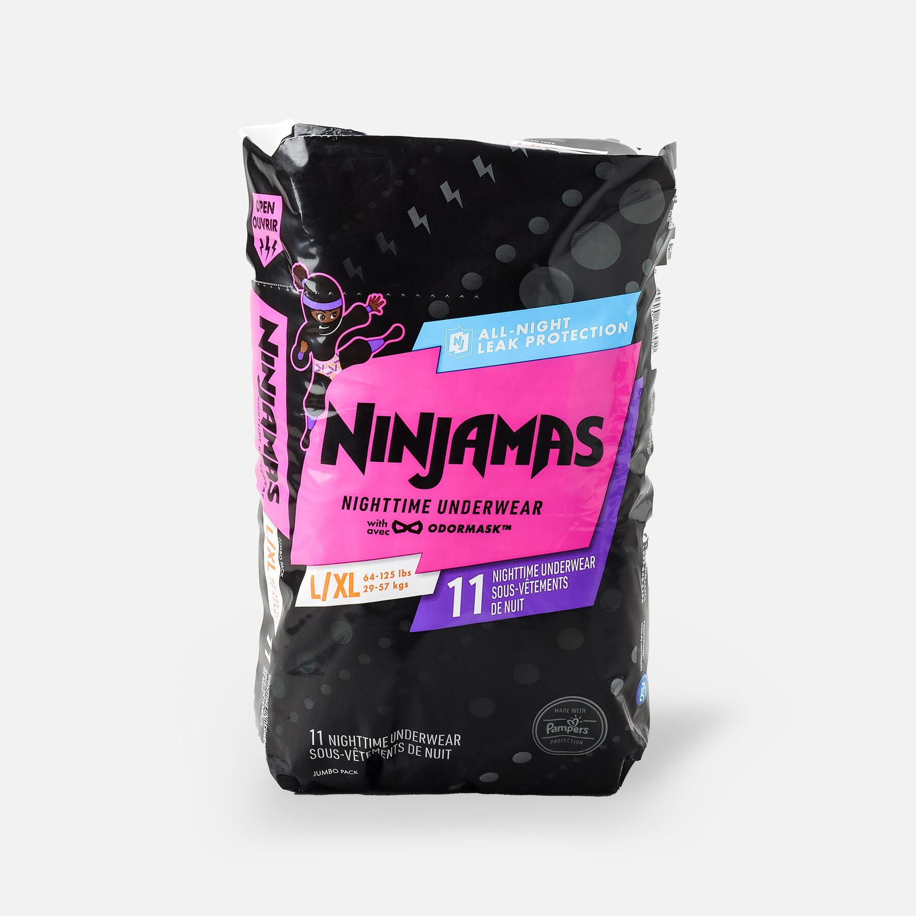 Ninjamas Nighttime Bedwetting Underwear for Girls