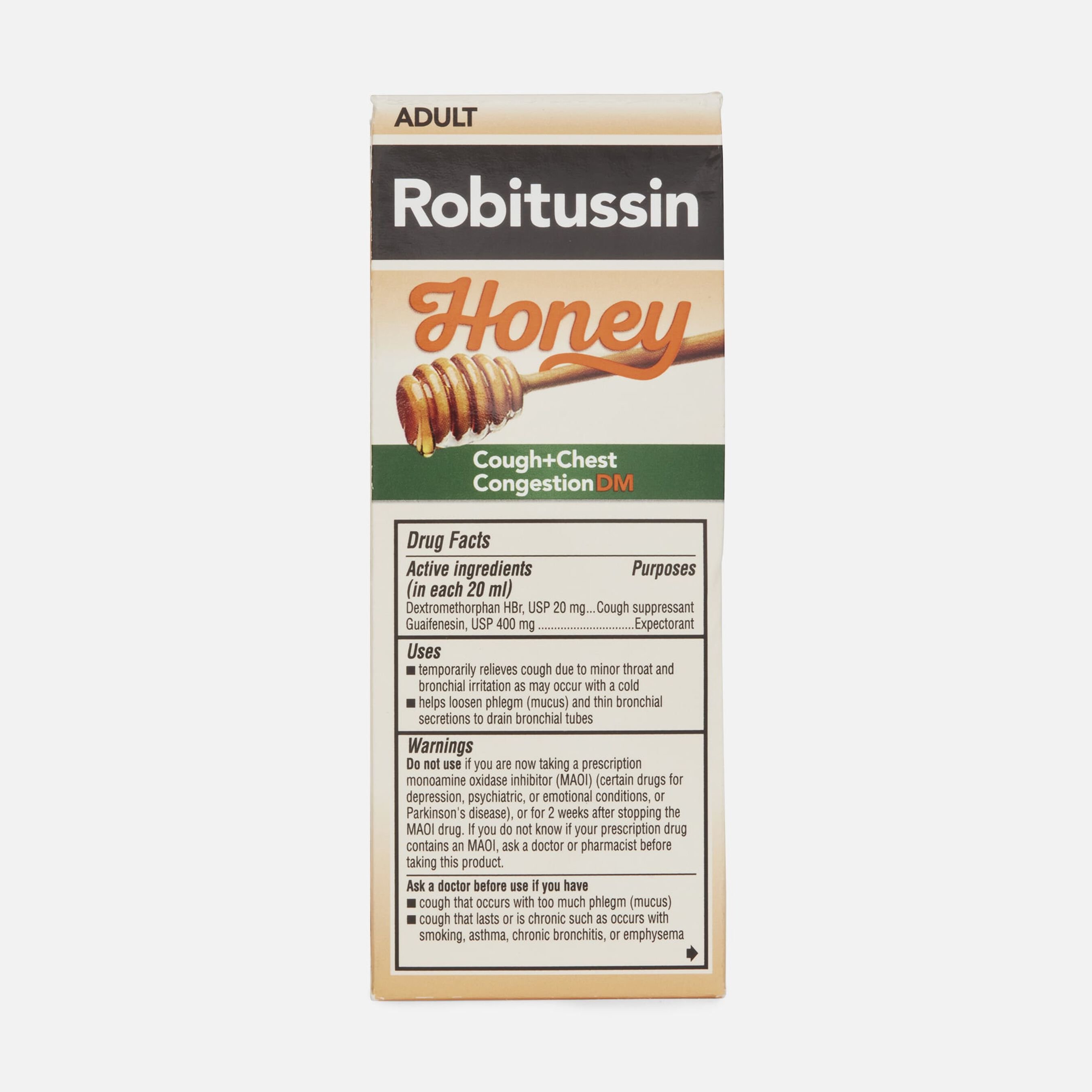 HSA Eligible Robitussin Honey Maximum Strength Cough & Chest Congestion ...