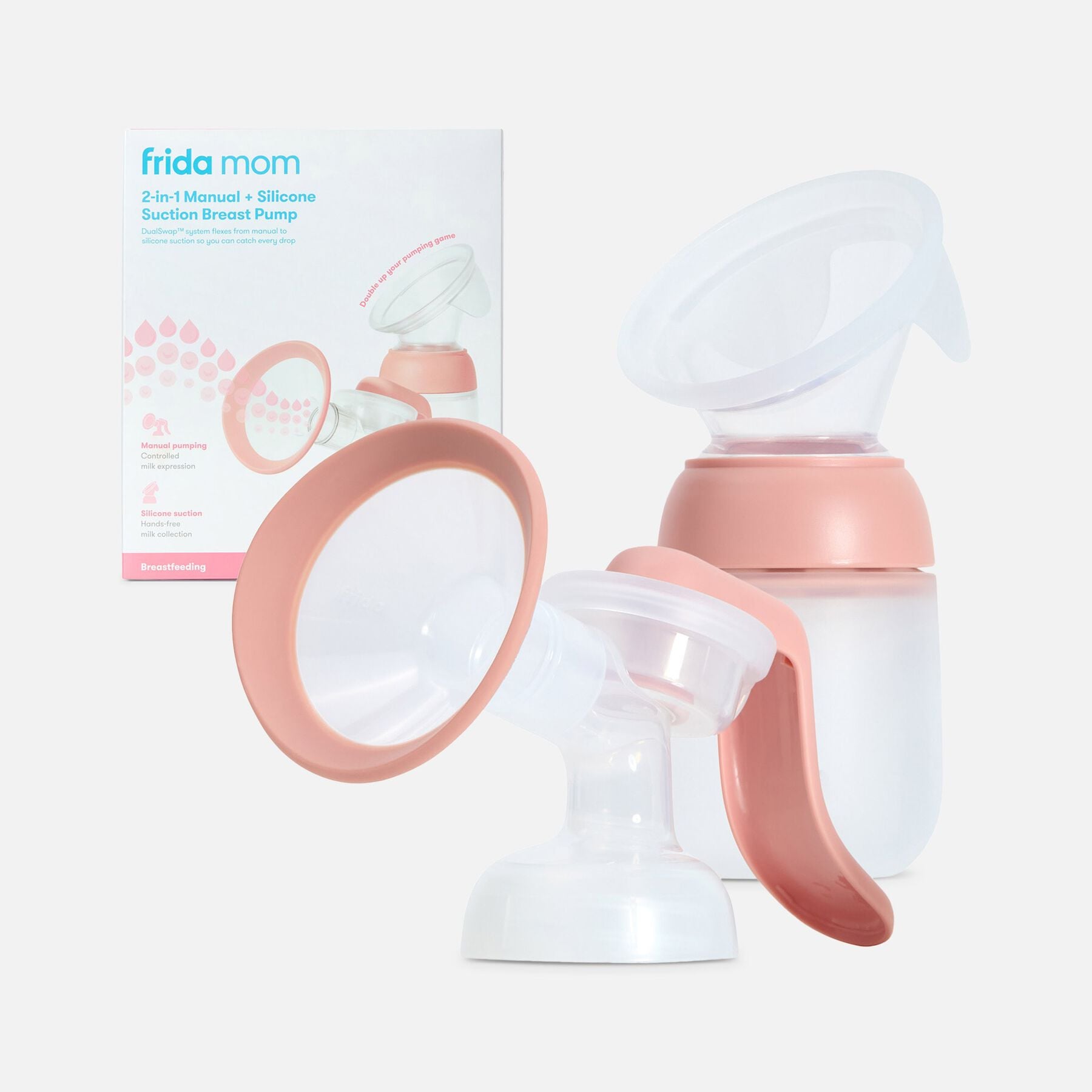 HSA Eligible Frida Mom 2-in-1 Manual + Silicone Suction Breast Pump ...