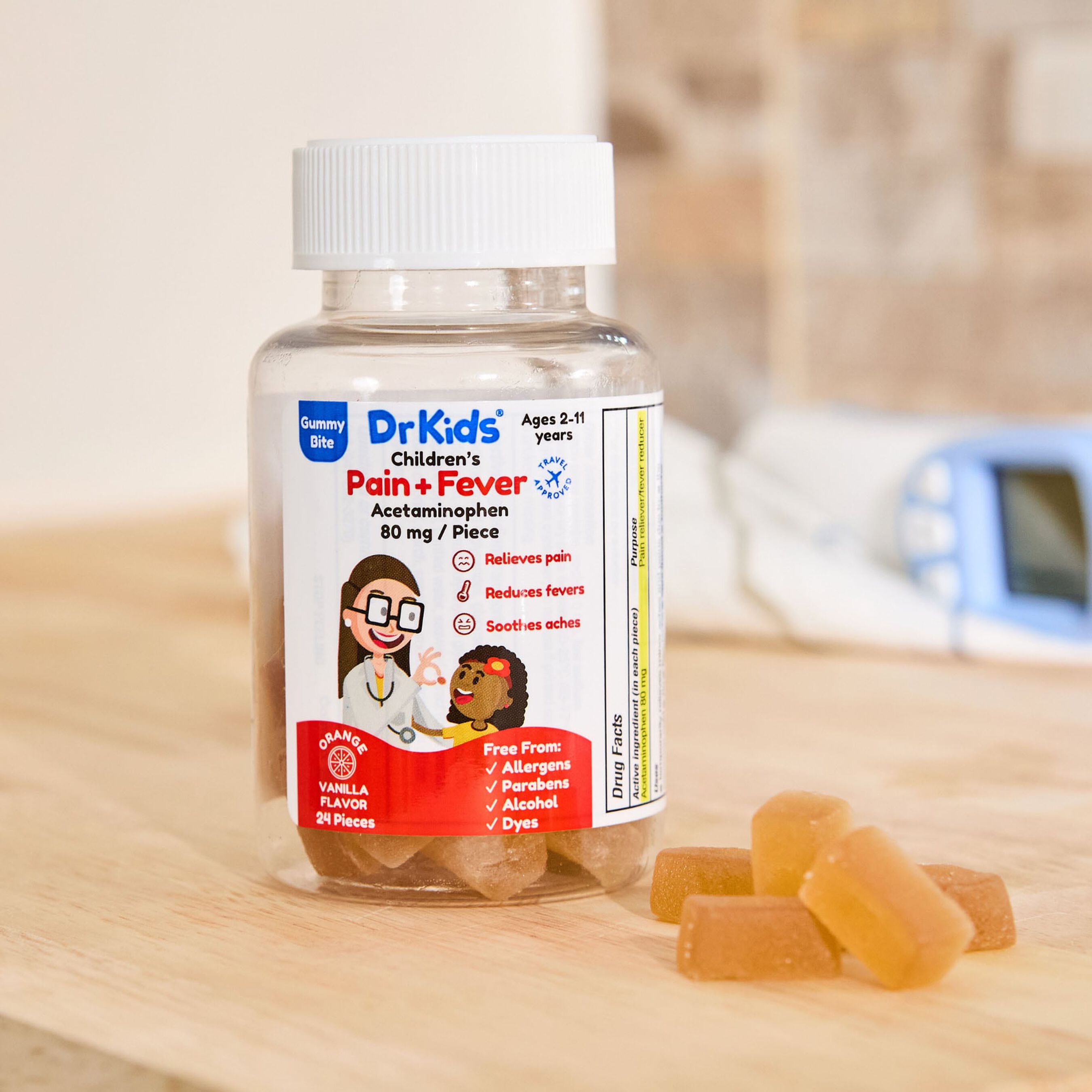 HSA Eligible DrKids Children's Pain & Fever Acetaminophen Soft Chews ...