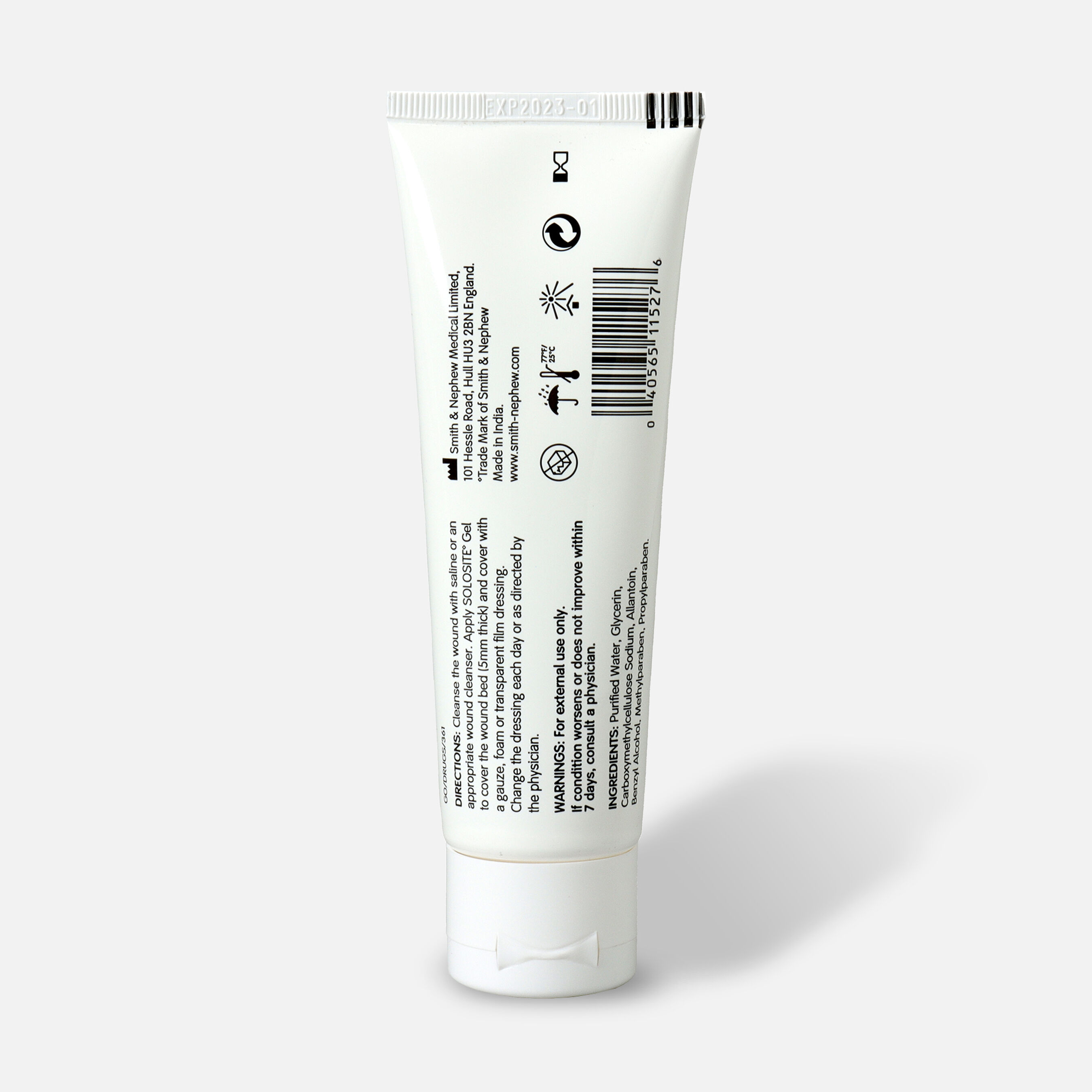 HSA Eligible | Smith and Nephew Solosite Hydrogel Wound Gel - 3 oz