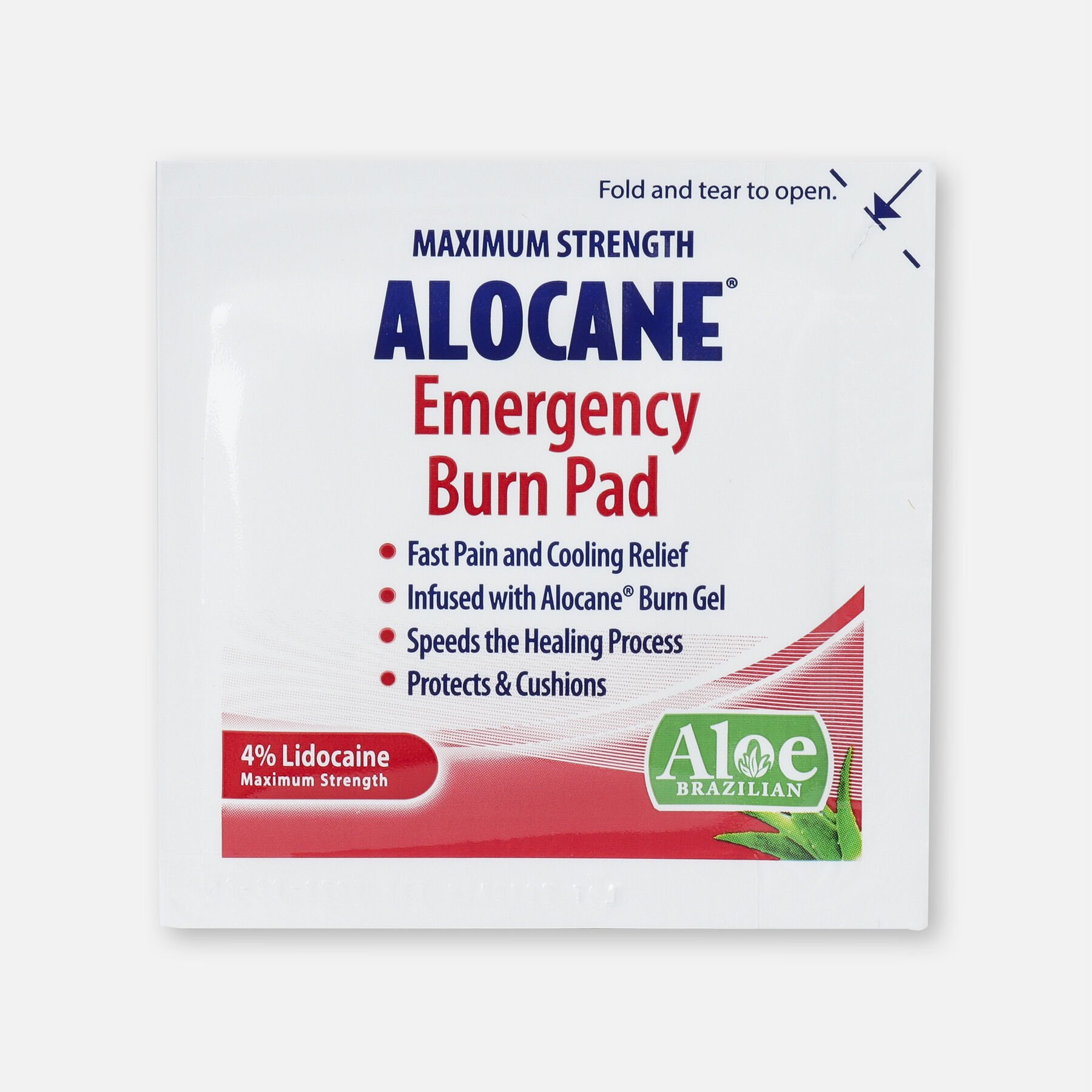 Alocane Maximum Strength Emergency Burn Pads, 10 ct.