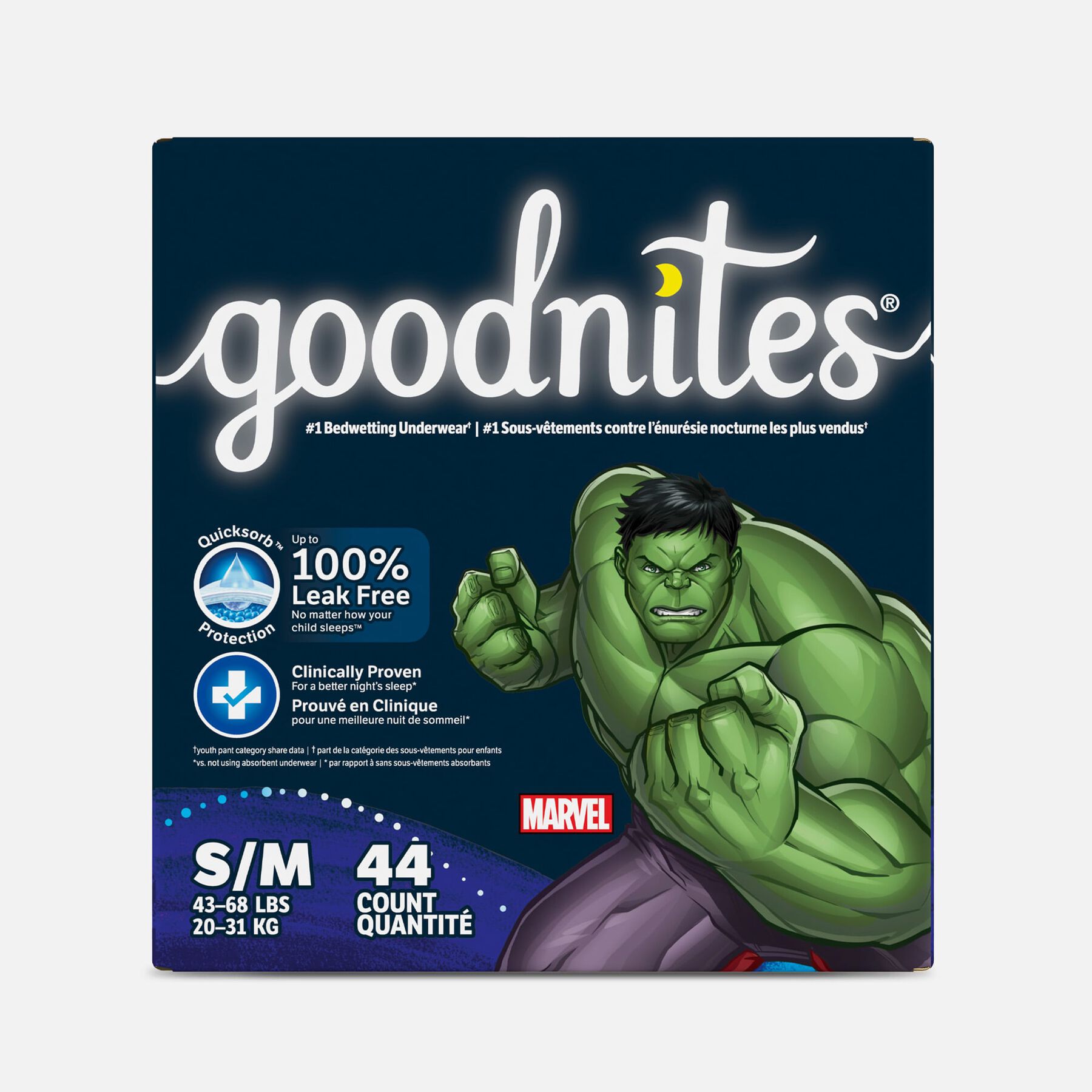 HSA Eligible Goodnites Boys' Nighttime Bedwetting Underwear, Size S/M ...