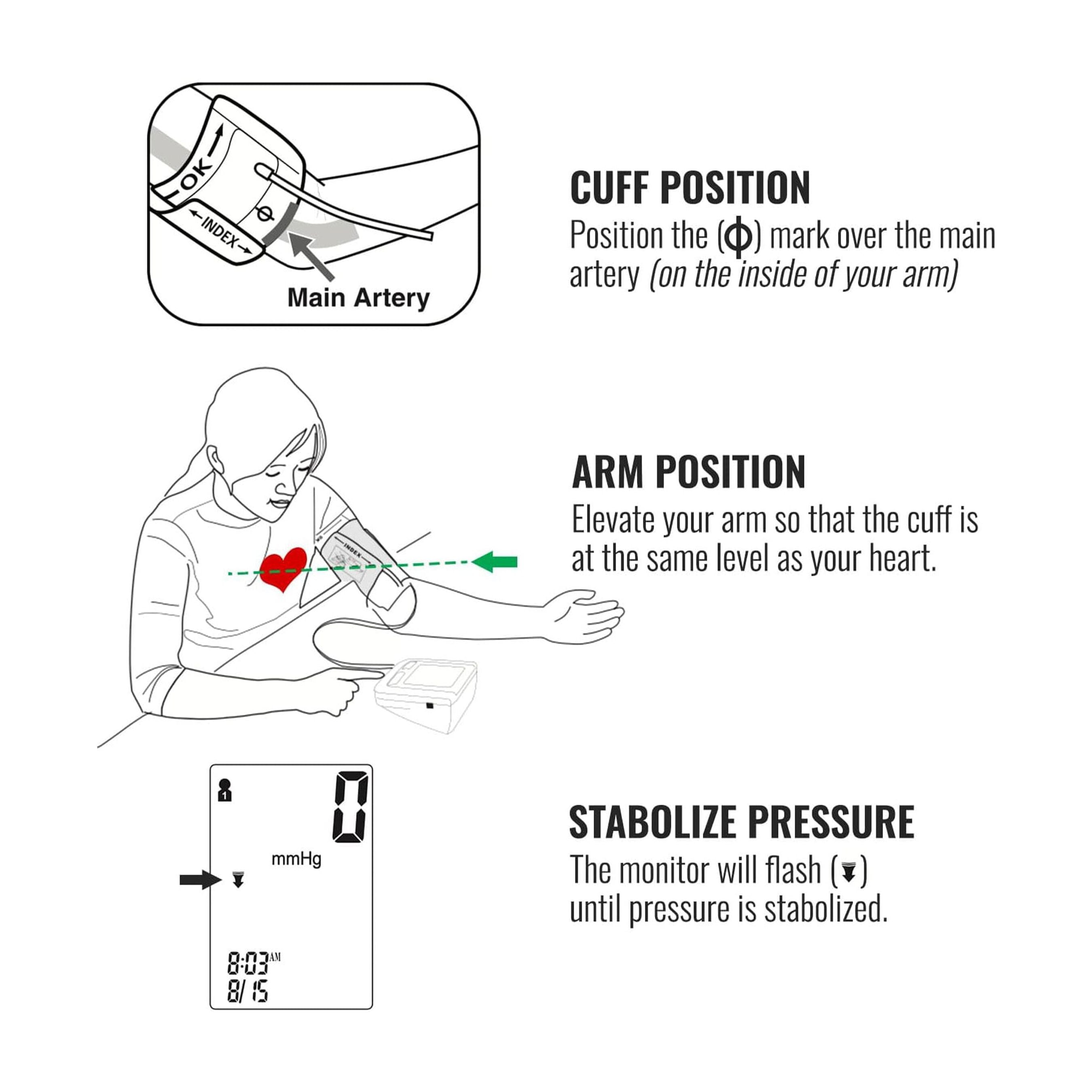 HSA Eligible HealthSmart Premium Digitial Arm Blood Pressure Monitor ...