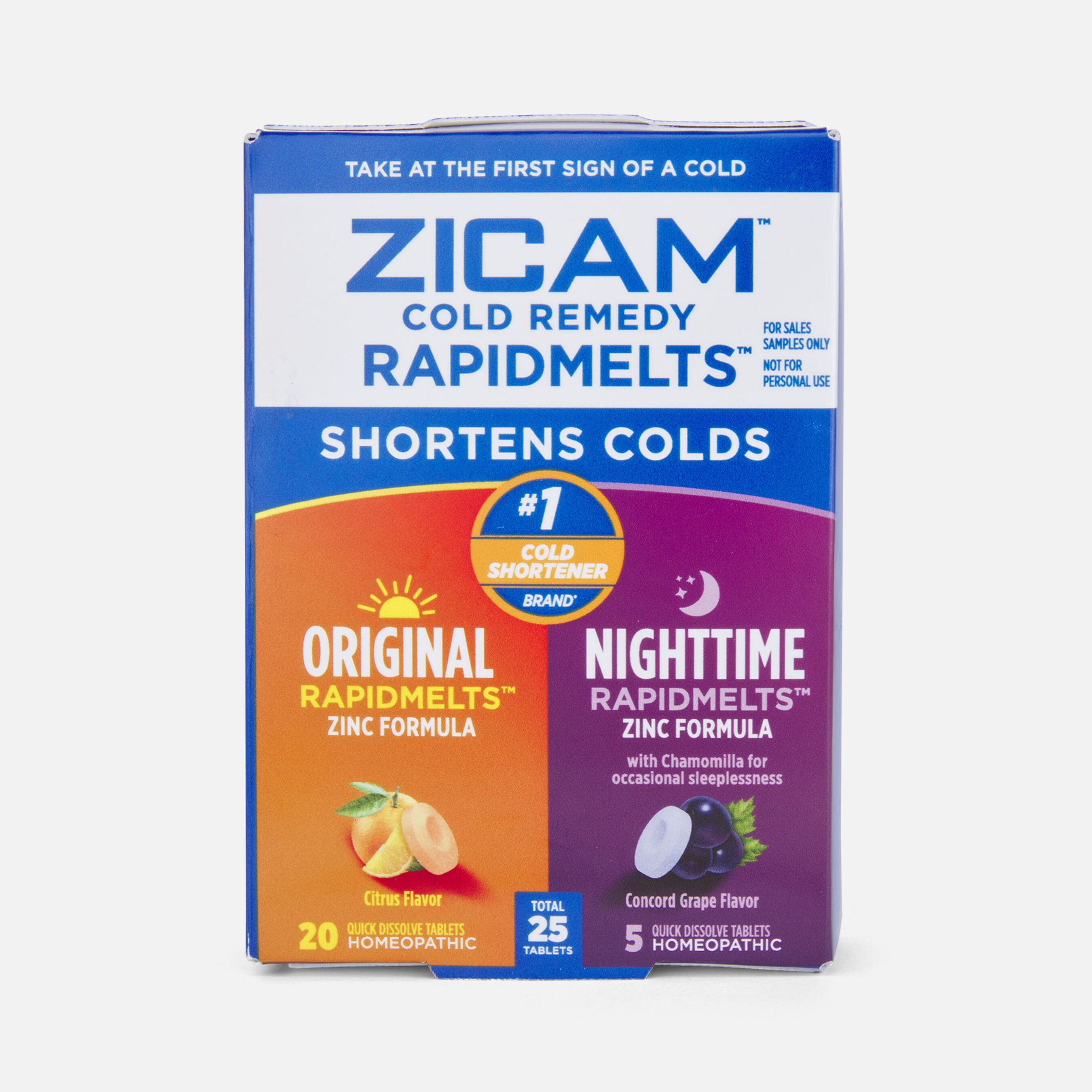 HSA Eligible Zicam Cold Remedy Rapidmelts Original and Nighttime Combo ...