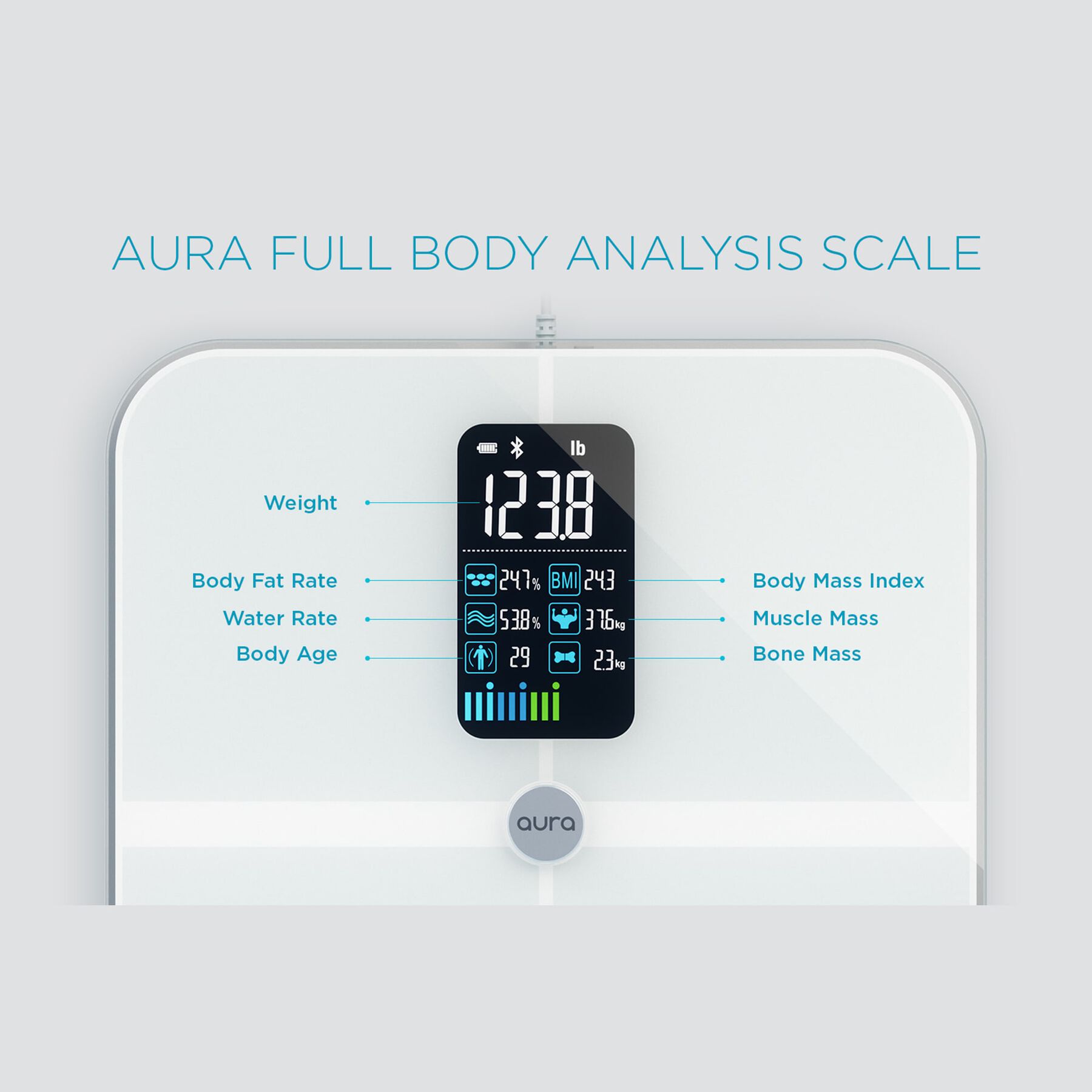 Caring Mill by Aura Full Body Analysis Scale