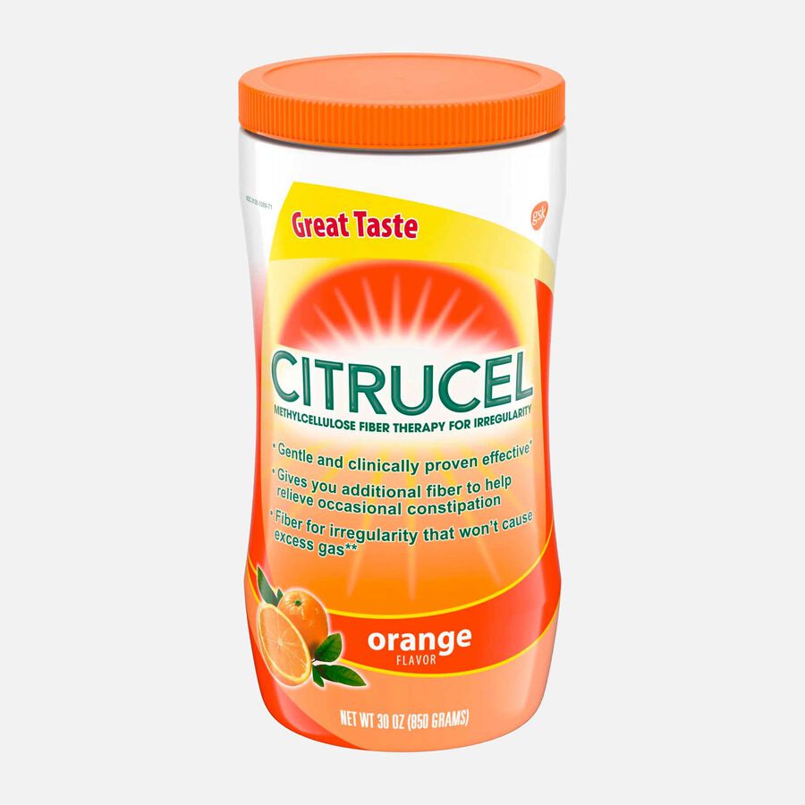 HSA Eligible | Citrucel Powder, Orange Flavor, Fiber Therapy For ...