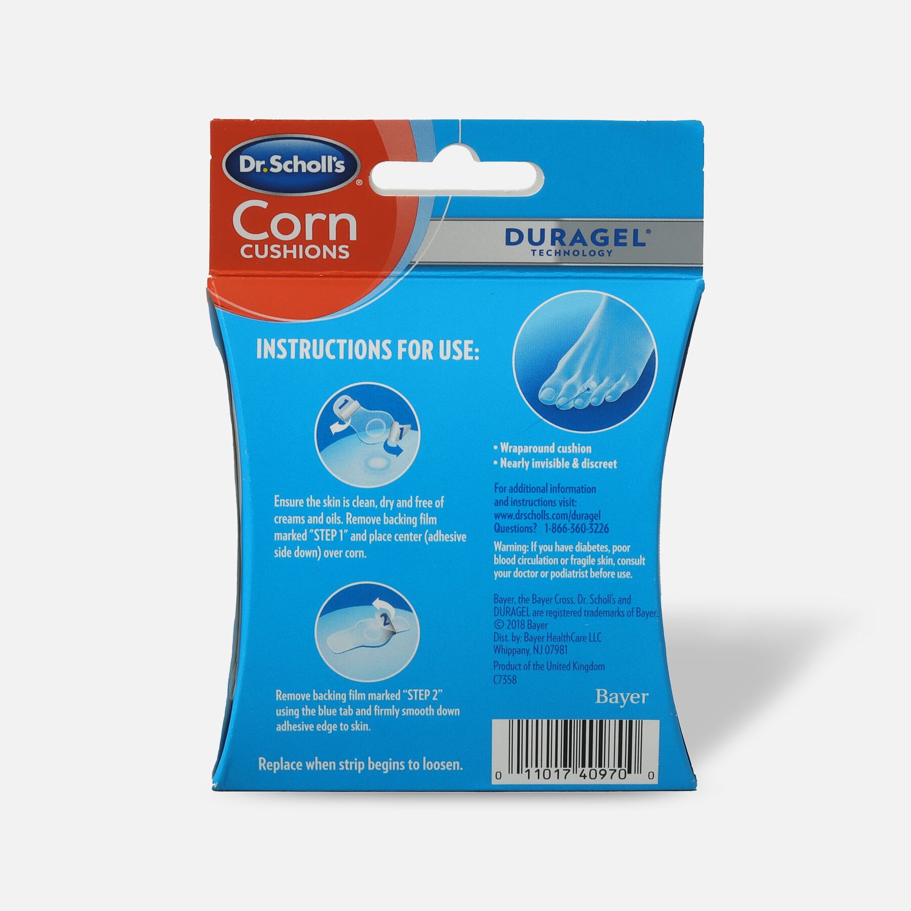 Dr. Scholl's Duragel Corn Cushion, 6 Count Dr. Scholl's Duragel Corn Cushion, 6 Count