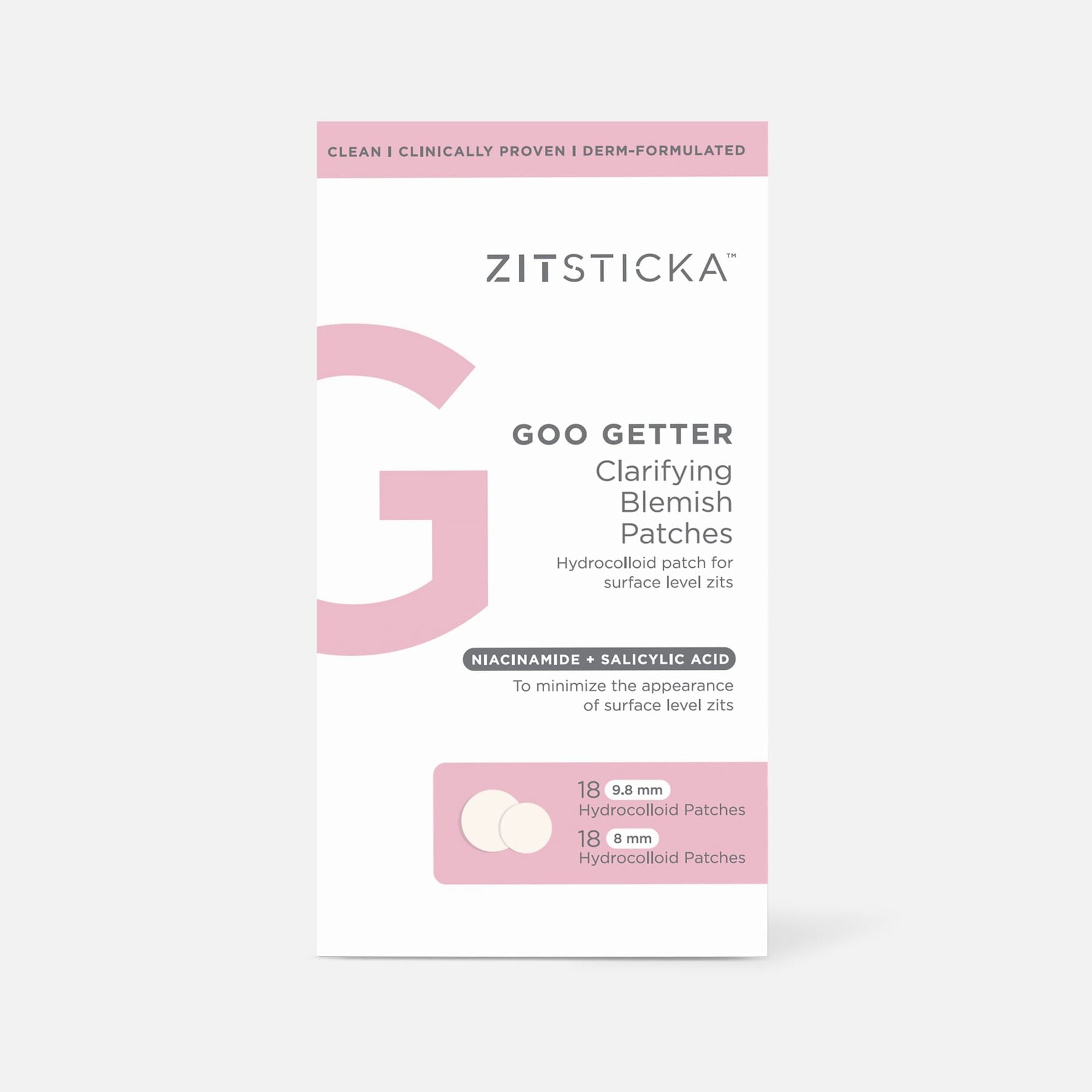 HSA Eligible ZitSticka GOO GETTER Hydrocolloid Pimple Patches, 36 ct ...