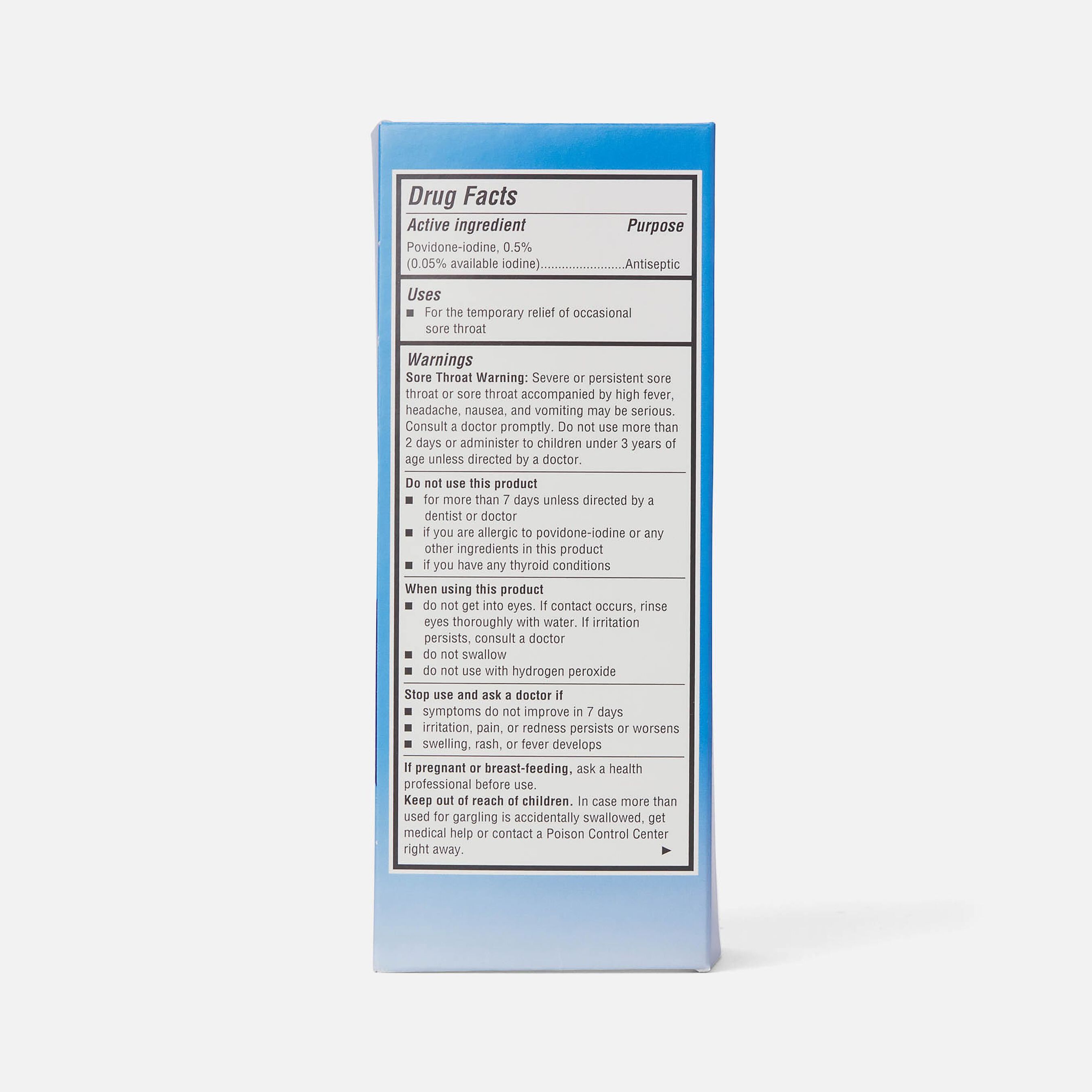 HSA Eligible Betadine Antiseptic Sore Throat Gargle, 8 fl. oz. | HSA ...