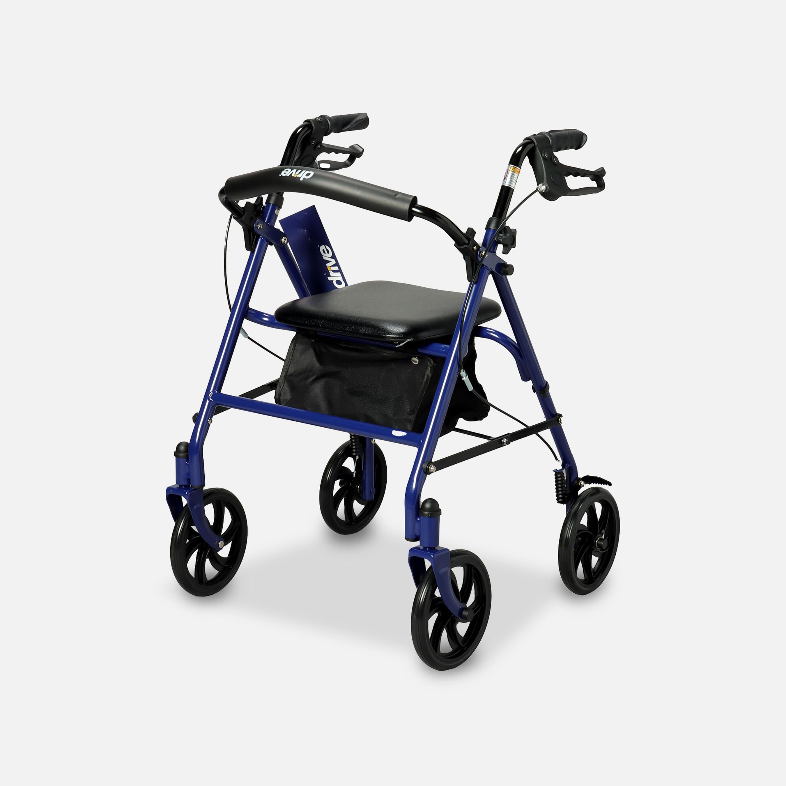 HSA Eligible Drive Durable Four Wheel Rollator, 7.5" Casters, Blue ...