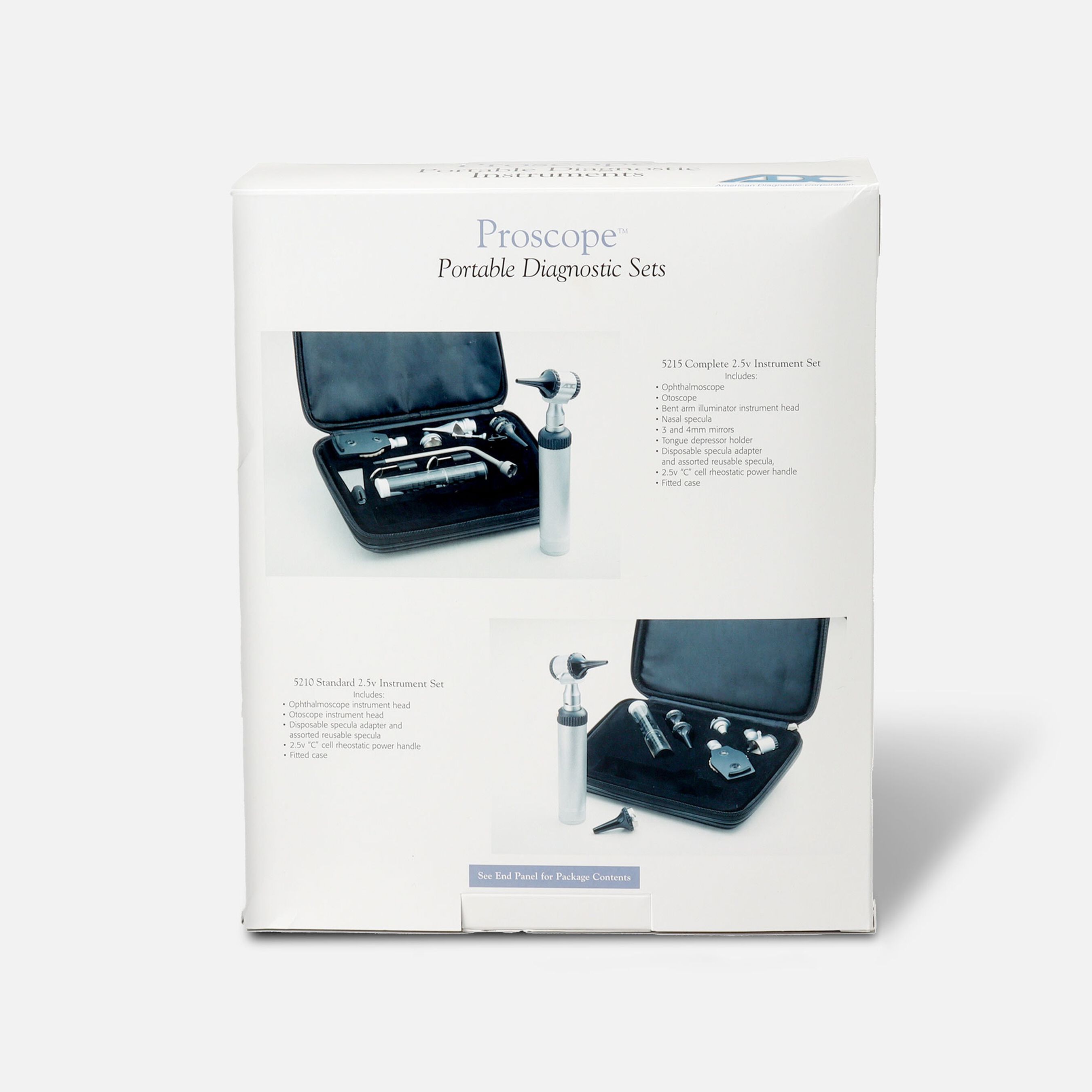Otoscope Ophthalmoscope Diagnostic Set, 2.5V