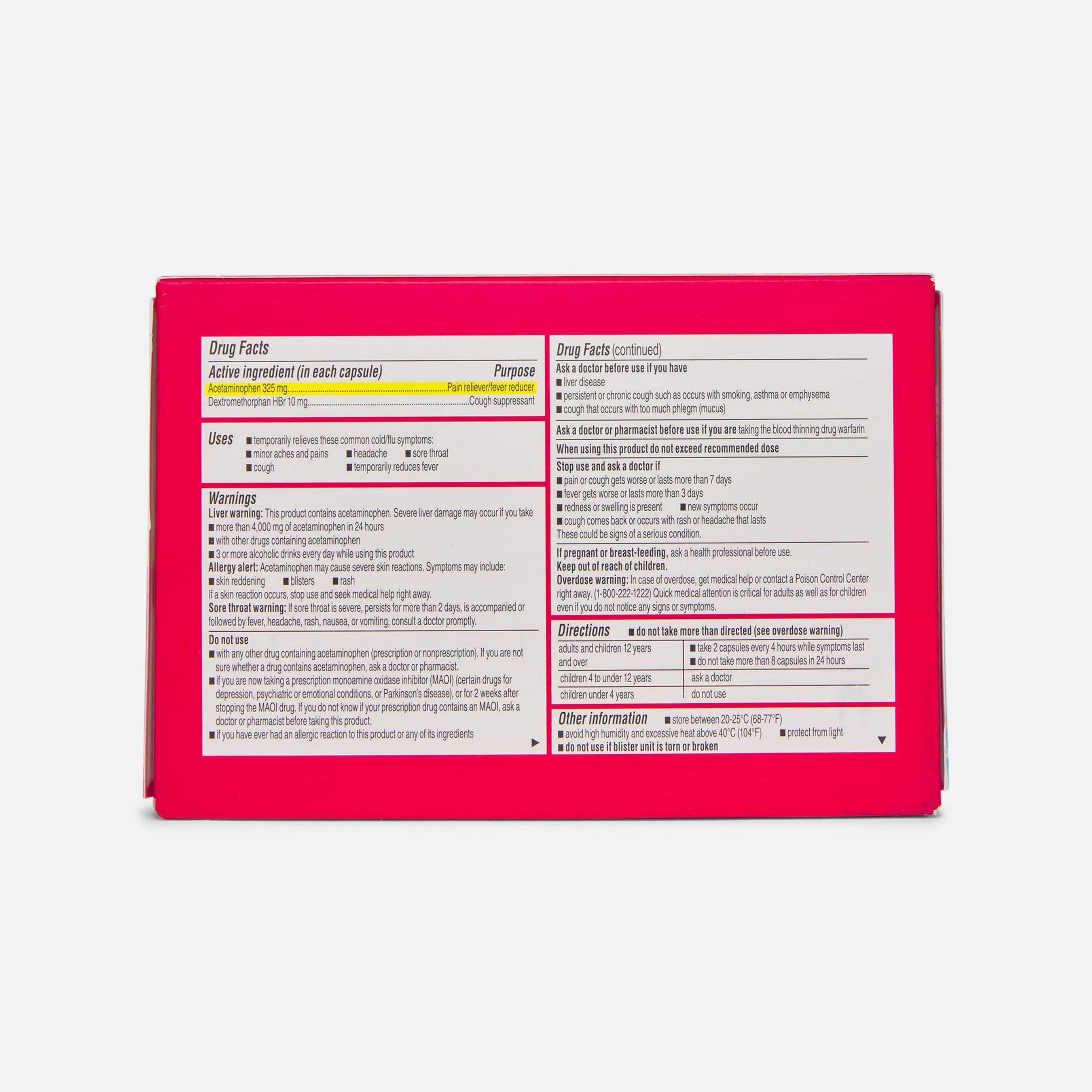 HSA Eligible Tylenol Cold & Flu Multi-Symptom Day Liquid Gels, 24 ct ...