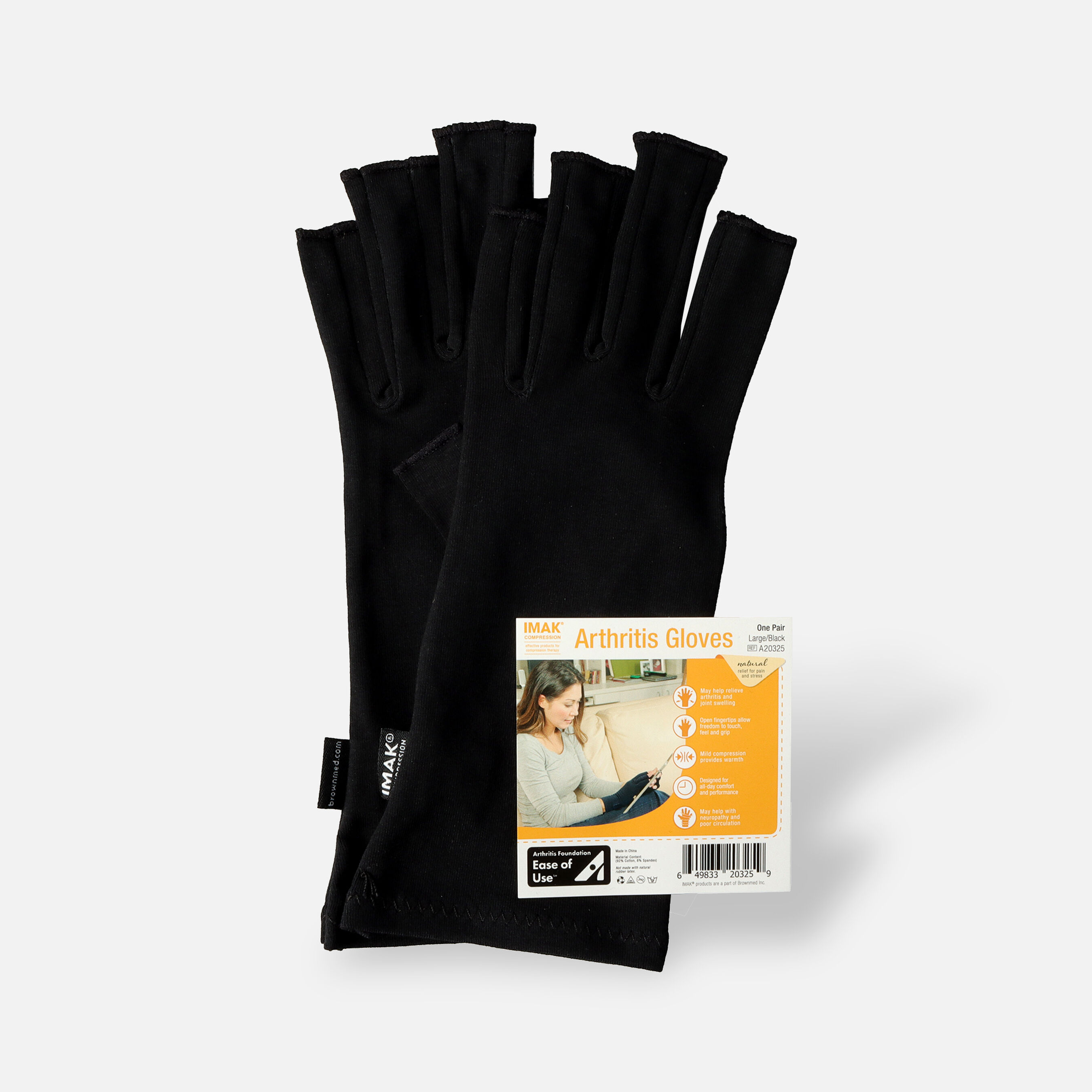 IMAK Arthritis Gloves, 1 Pair