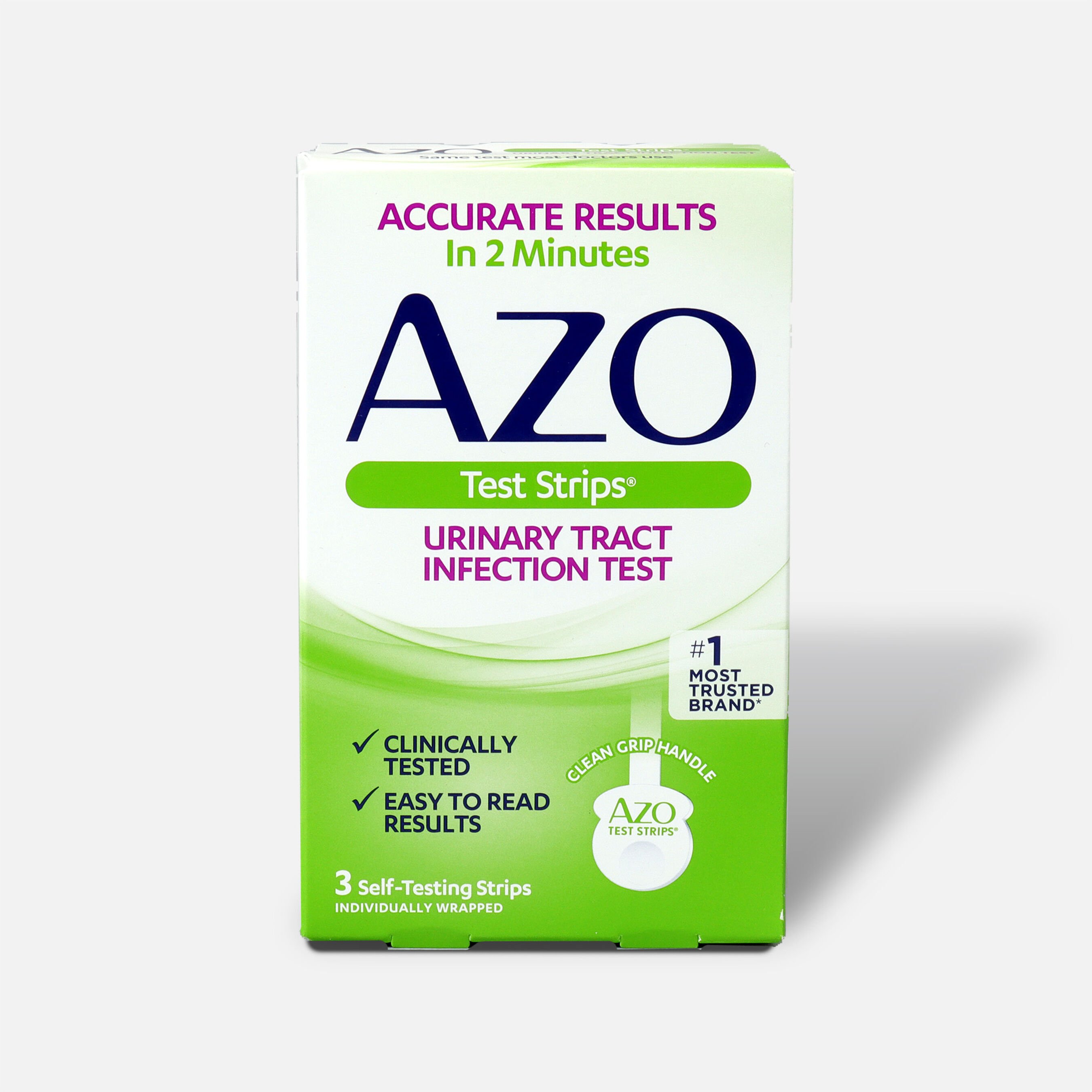 HSA Eligible Azo Urinary Tract Infection Test Strips with Handle, 3 ct ...