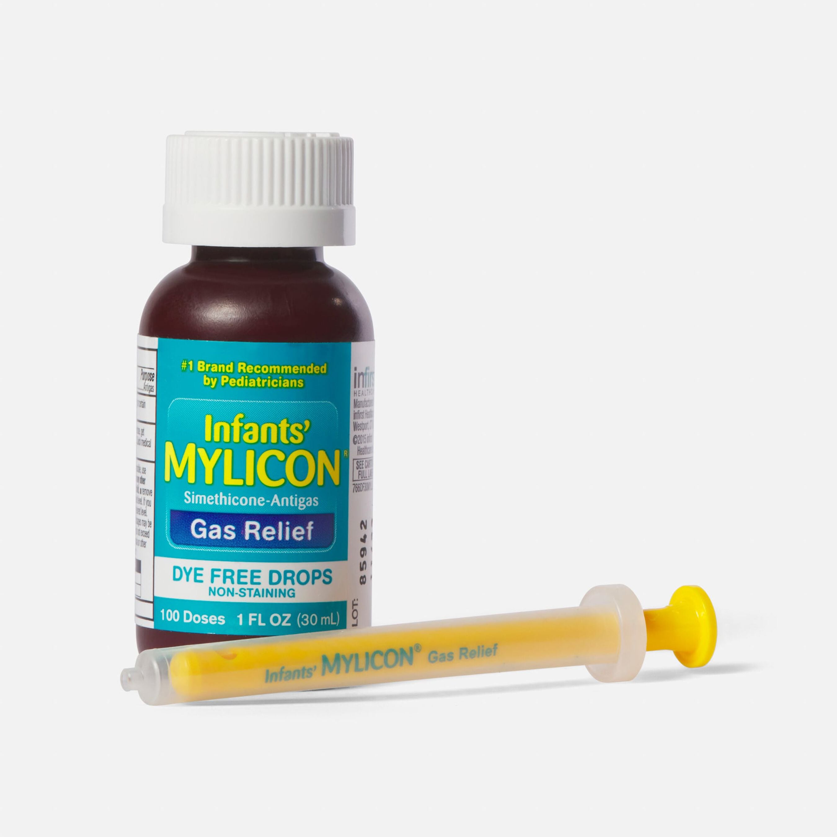 HSA Eligible Mylicon Infant Gas Relief Drops, Dye Free, 1.0 fl oz ...