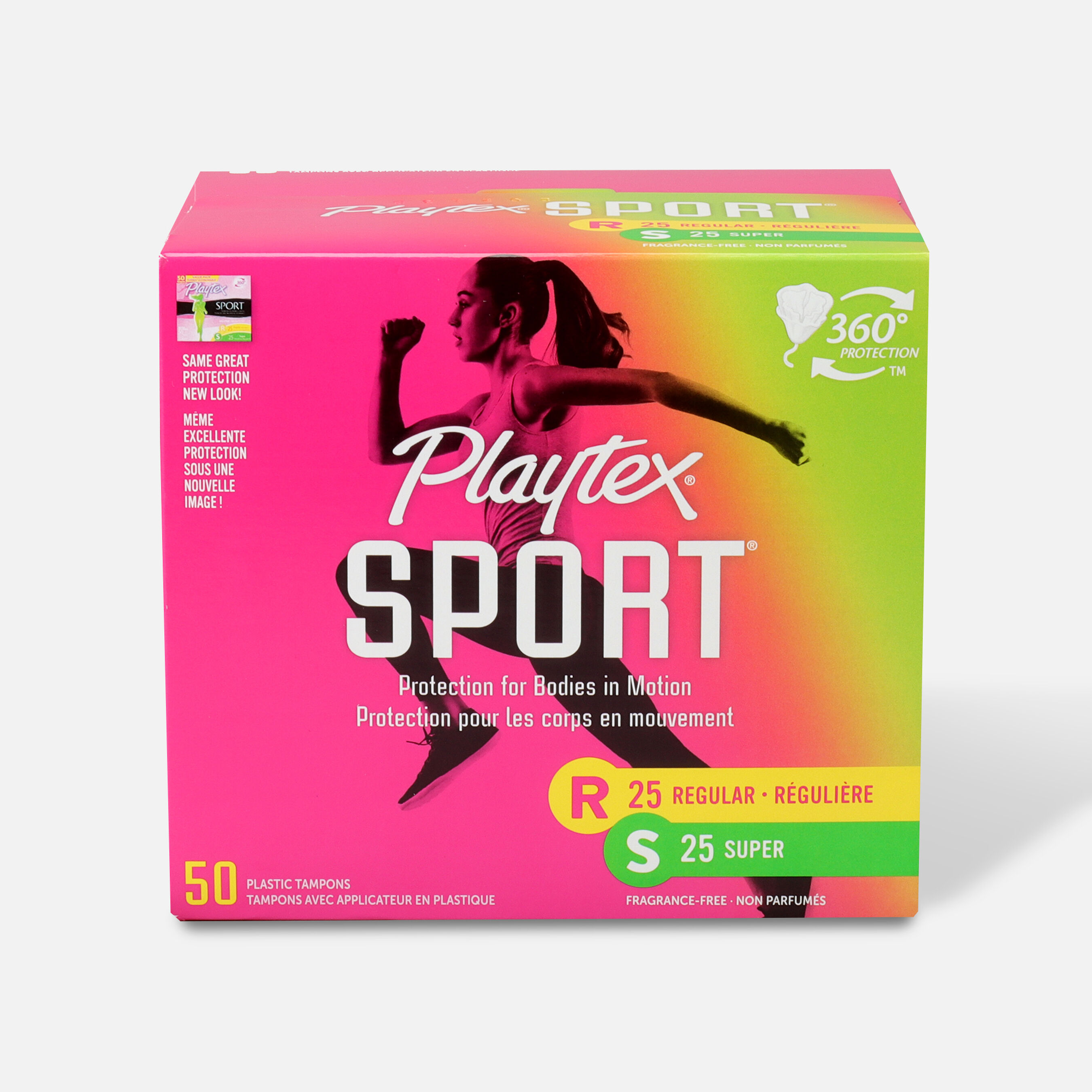 Playtex Sport Multipack Tampons, Unscented (Reg/Super)