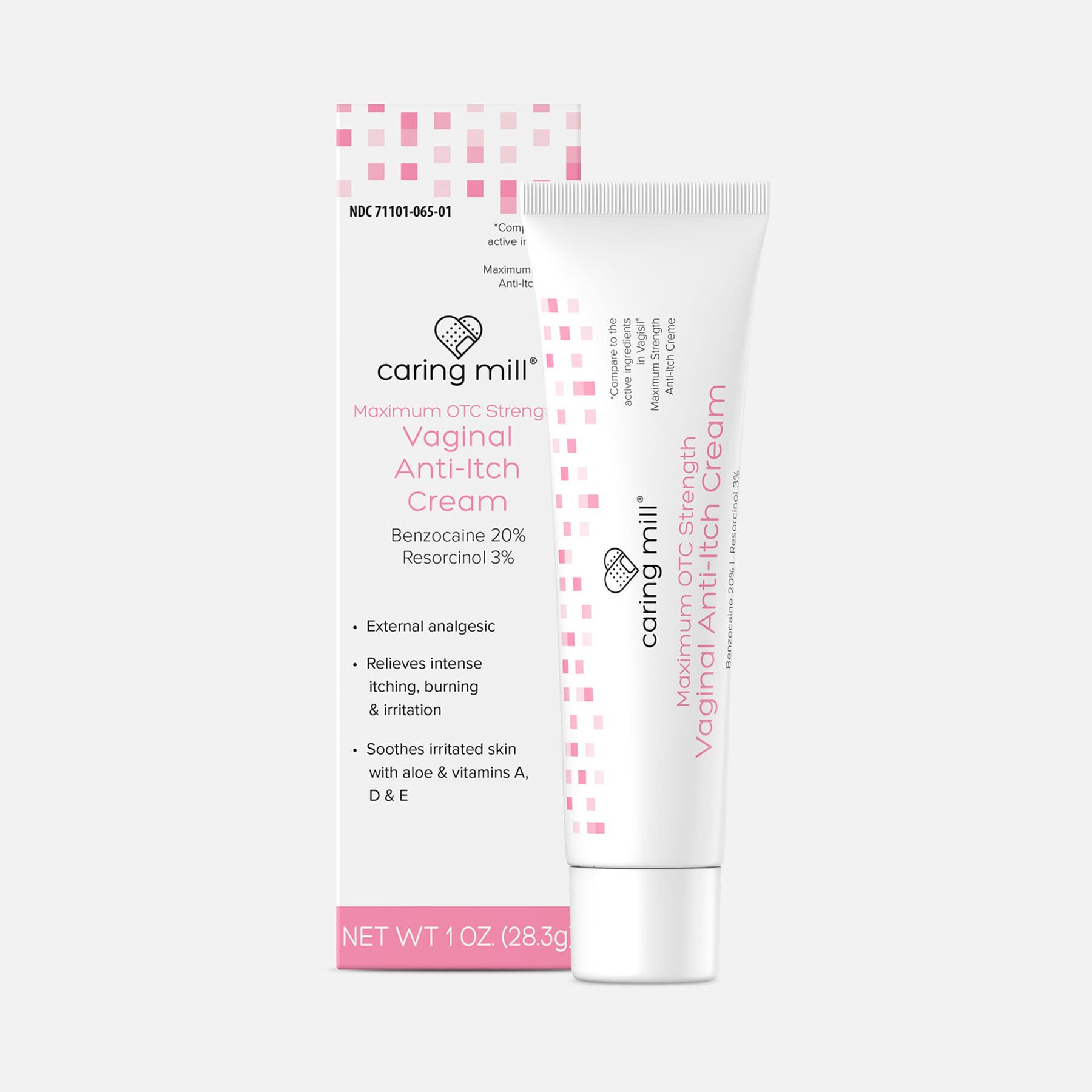 HSA Eligible Caring Mill Maximum Strength Vaginal Anti-Itch Cream, 1 oz ...