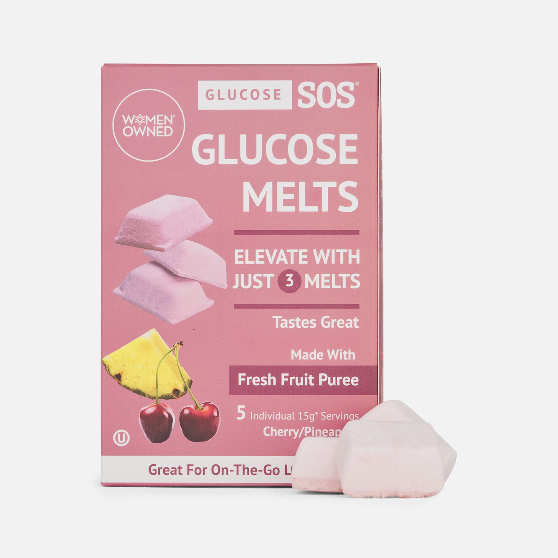 HSA Eligible Glucose SOS Glucose Melts, Cherry/Pineapple, 5-pack | HSA ...