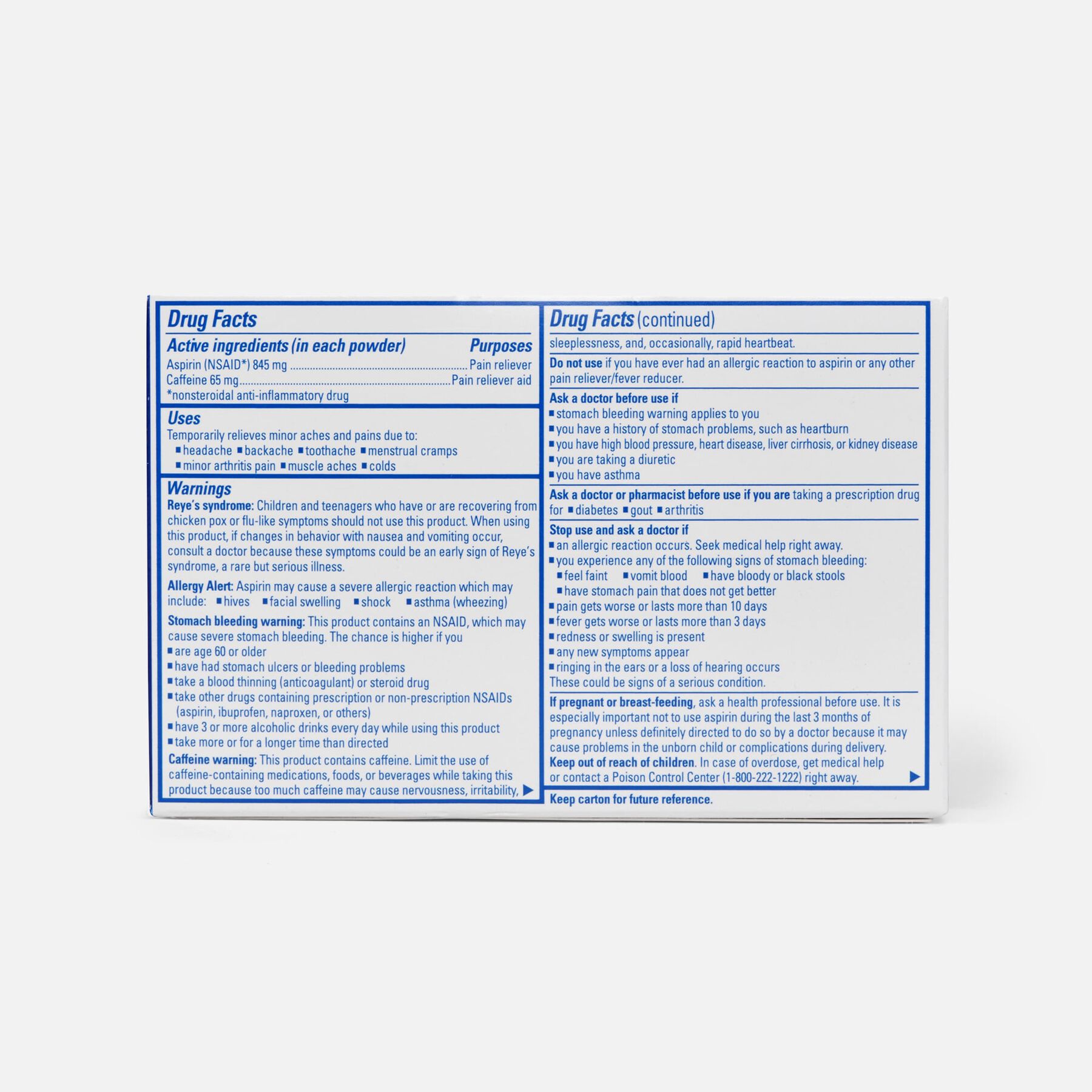 HSA Eligible BC Powder, Regular Strength, 50 ct. | HSA Eligible