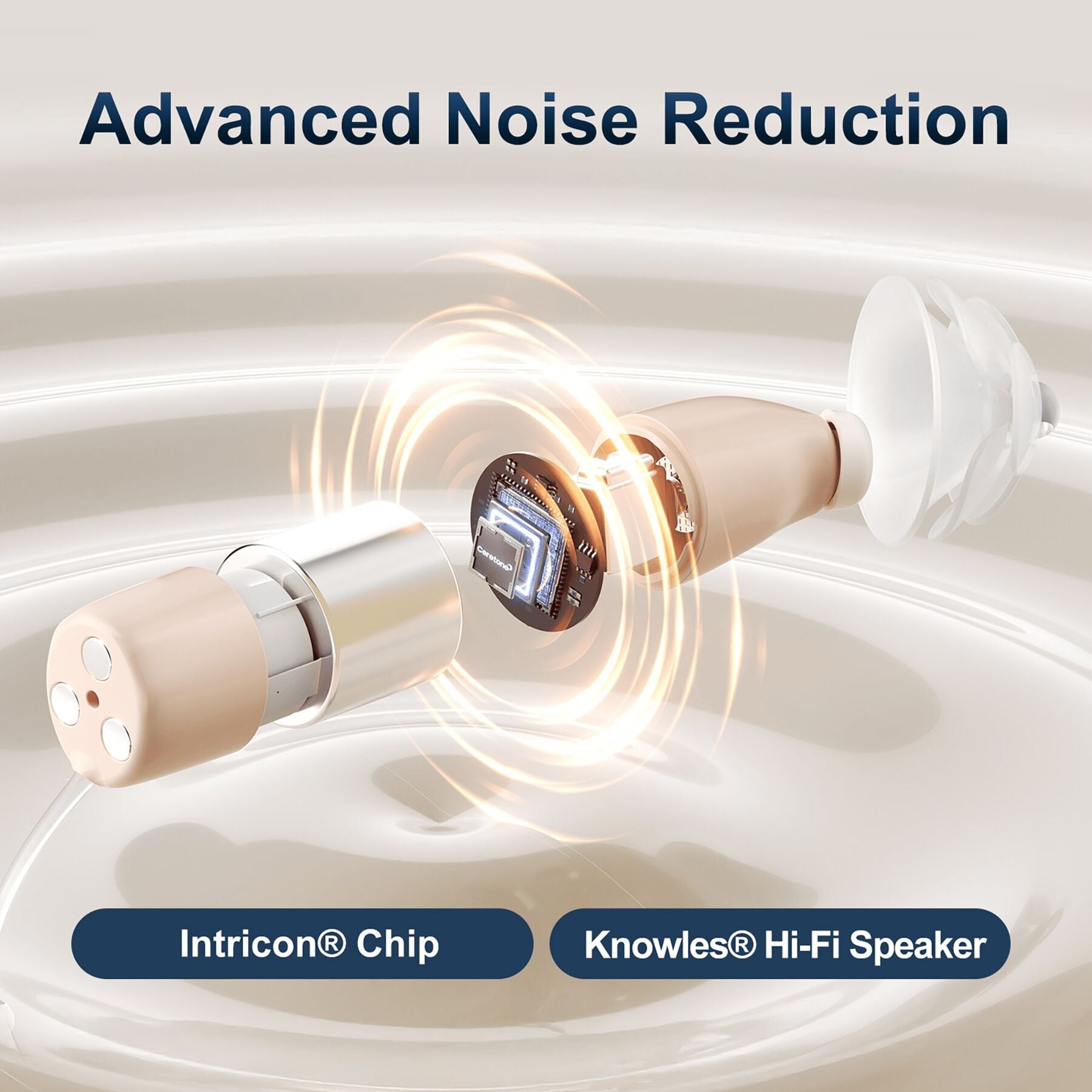HSA Eligible Ceretone Core One Pro Invisible in Canal OTC Hearing Aids ...