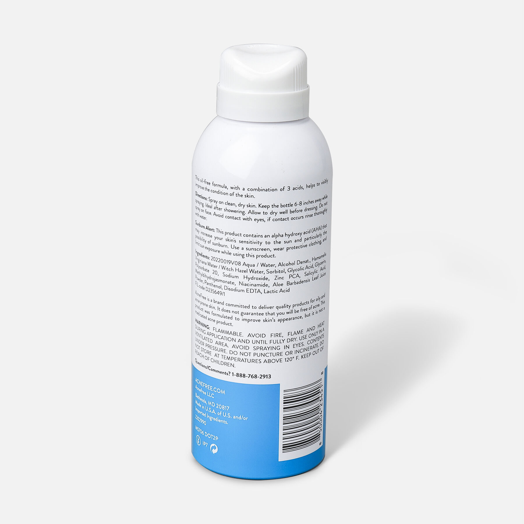 AcneFree Salicylic Acid Body Clearing Spray, 5 oz.