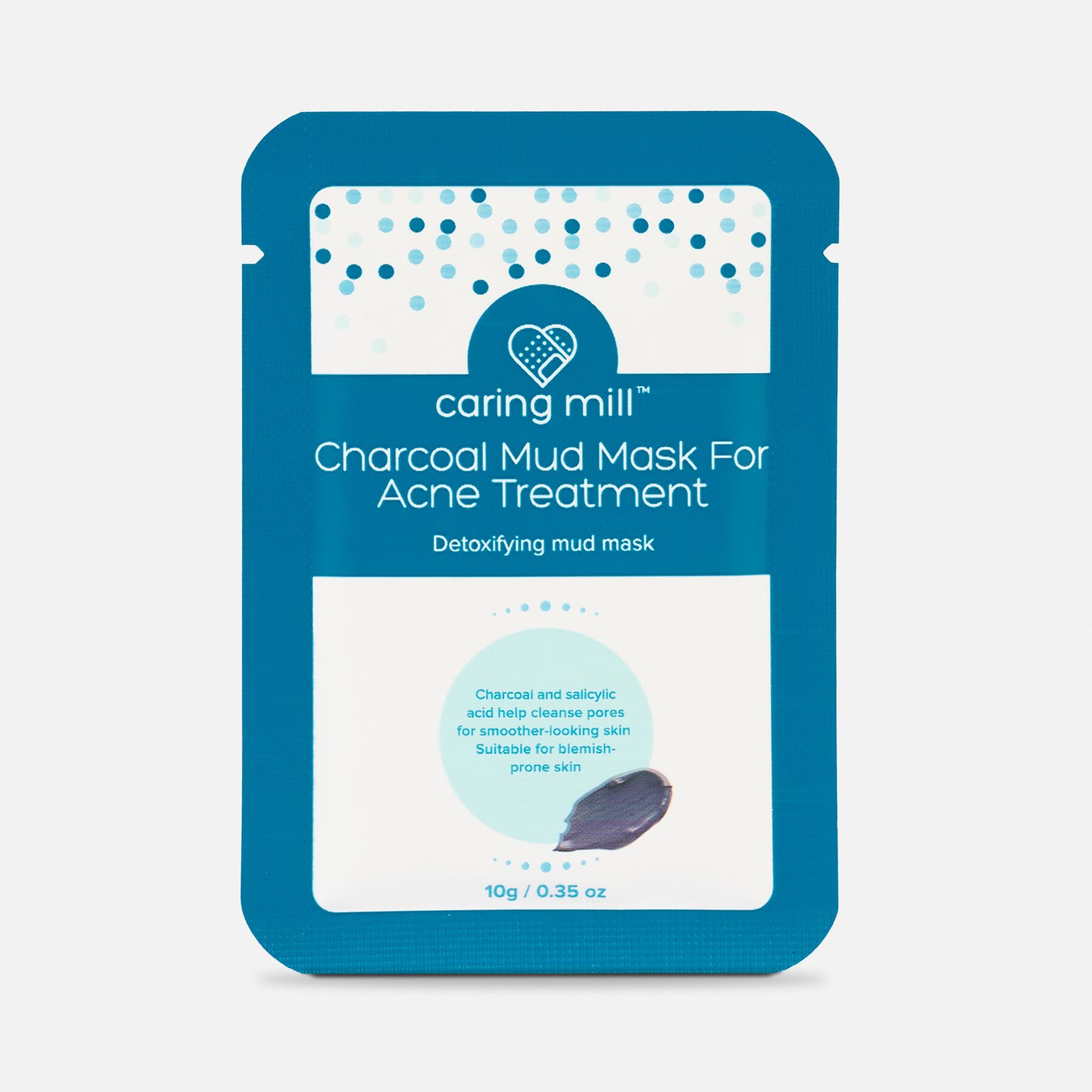 HSA Eligible Caring Mill™ Charcoal Mud Mask for Acne Treatment, 5 pack ...