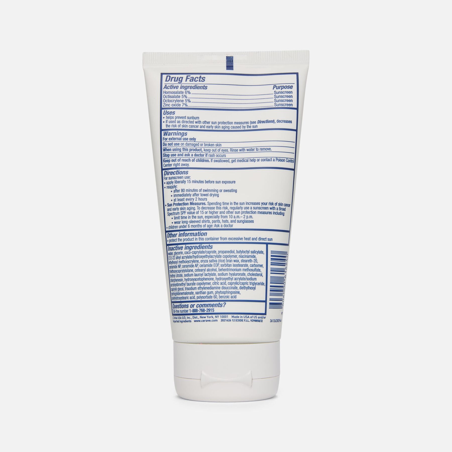 HSA Eligible CeraVe Hydrating Sheer Face & Body Sunscreen Lotion, SPF ...
