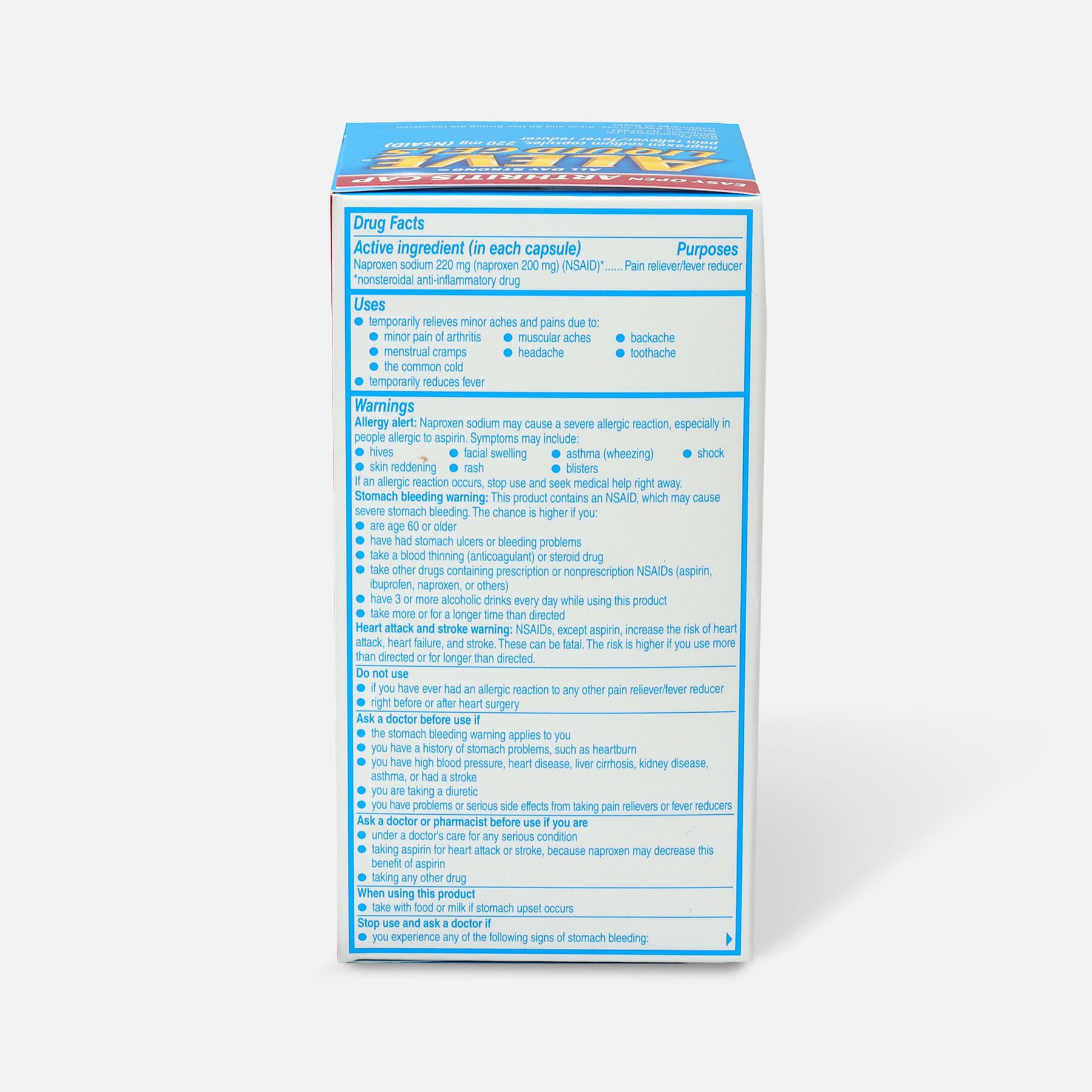 HSA Eligible Aleve Arthritis Liquid Gels, Easy Open Cap, 80 ct. | HSA ...