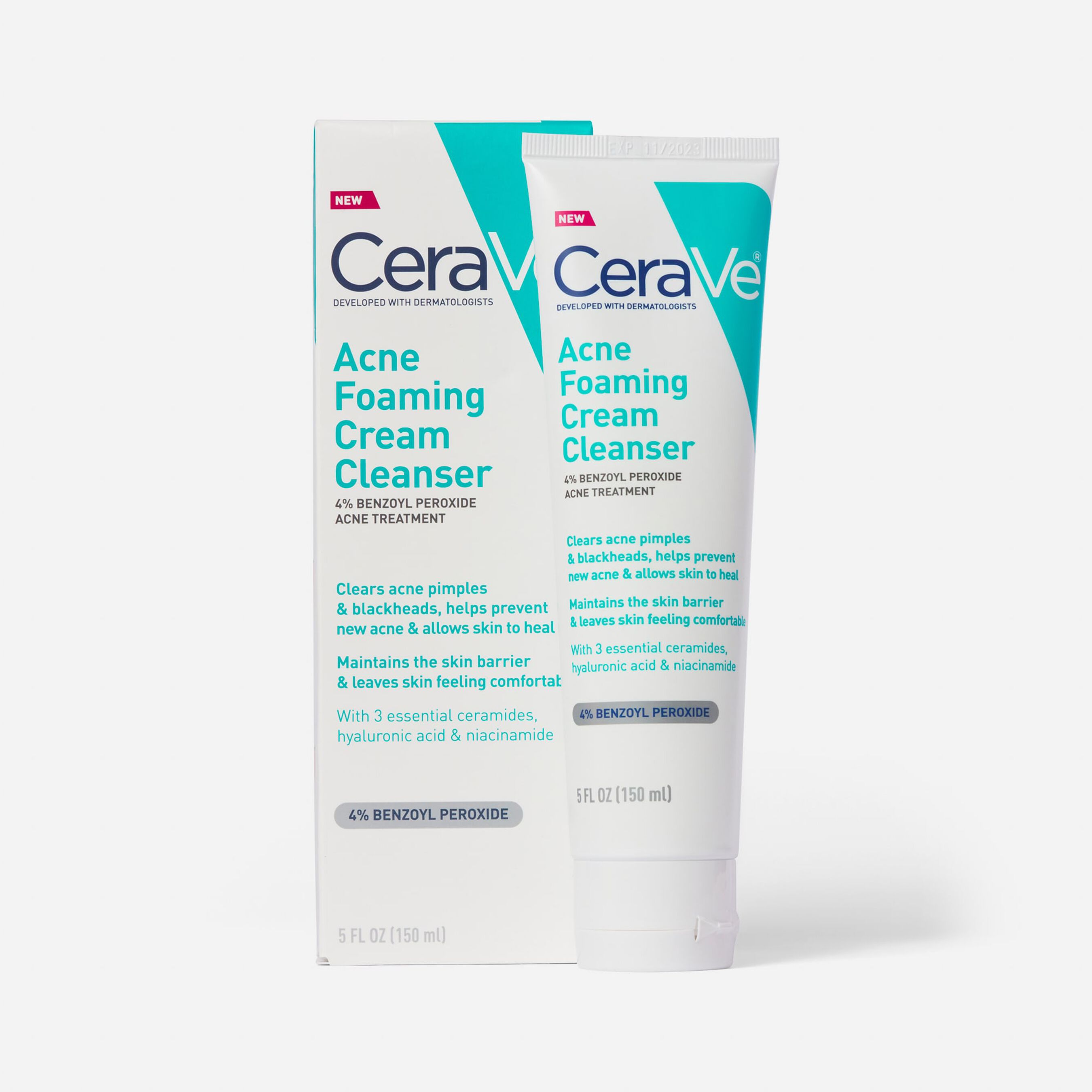 CeraVe Acne Foaming Cream Cleanser, 5oz
