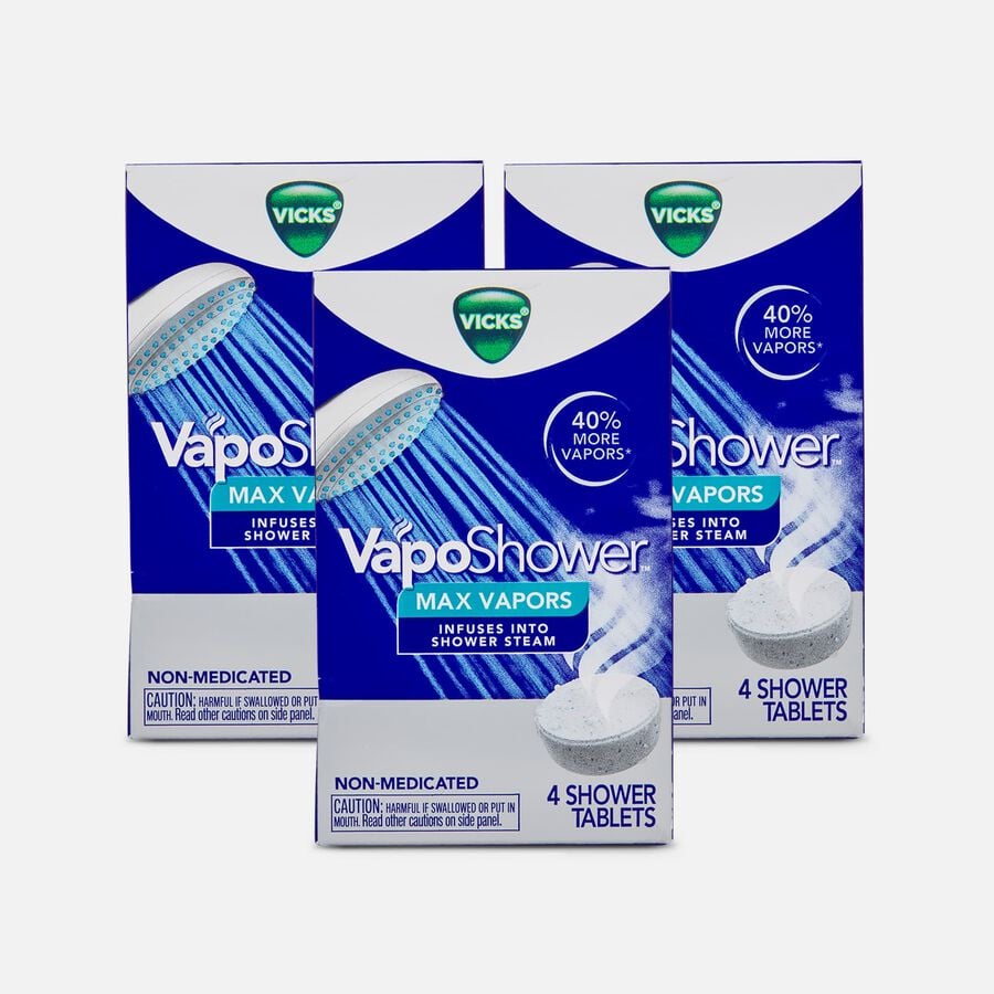 HSA Eligible Vicks VapoShower Max Vapors Shower Tablets, 4 ct. (3-Pack ...
