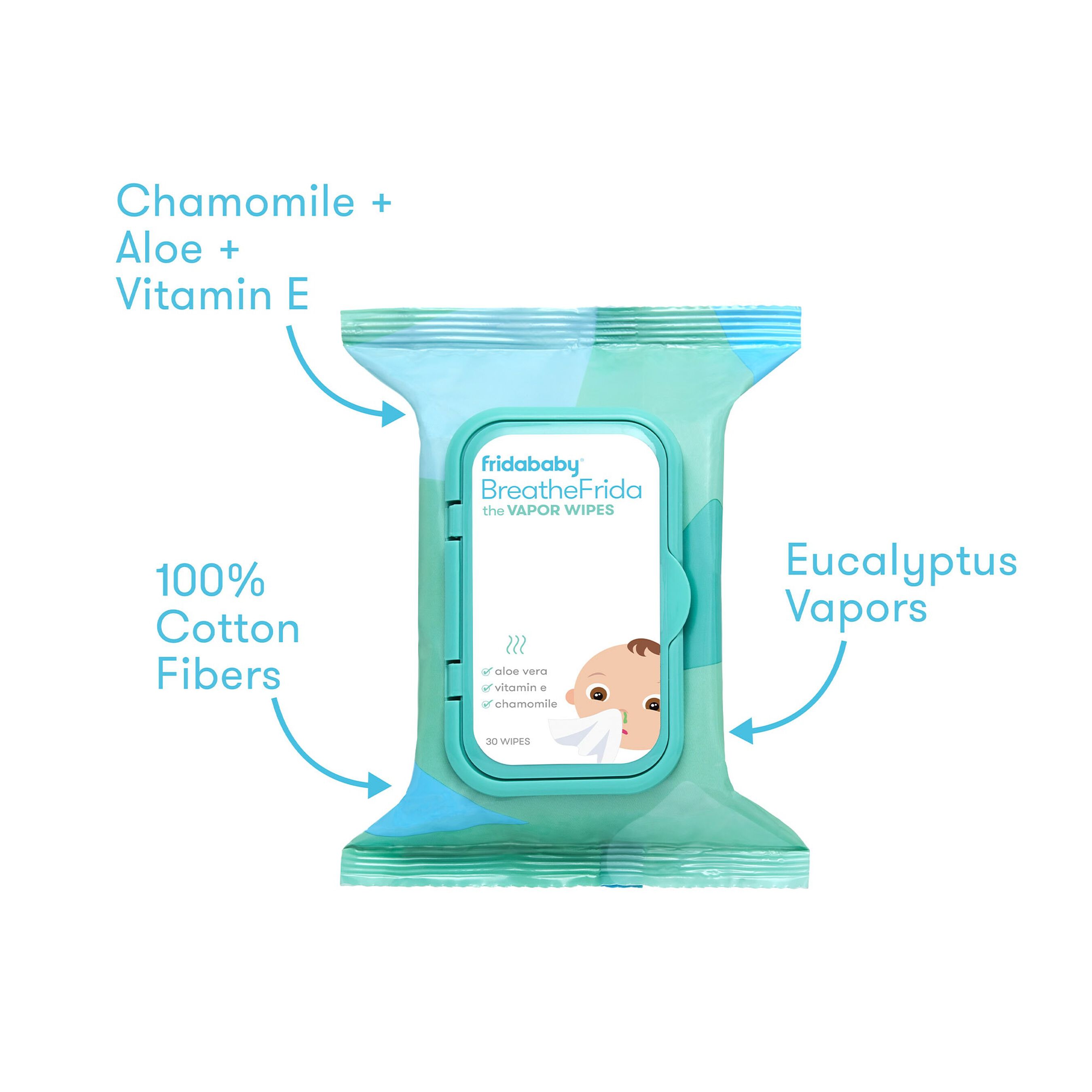 HSA Eligible Frida Baby BreatheFrida Vapor Wipes for Nose or Chest ...