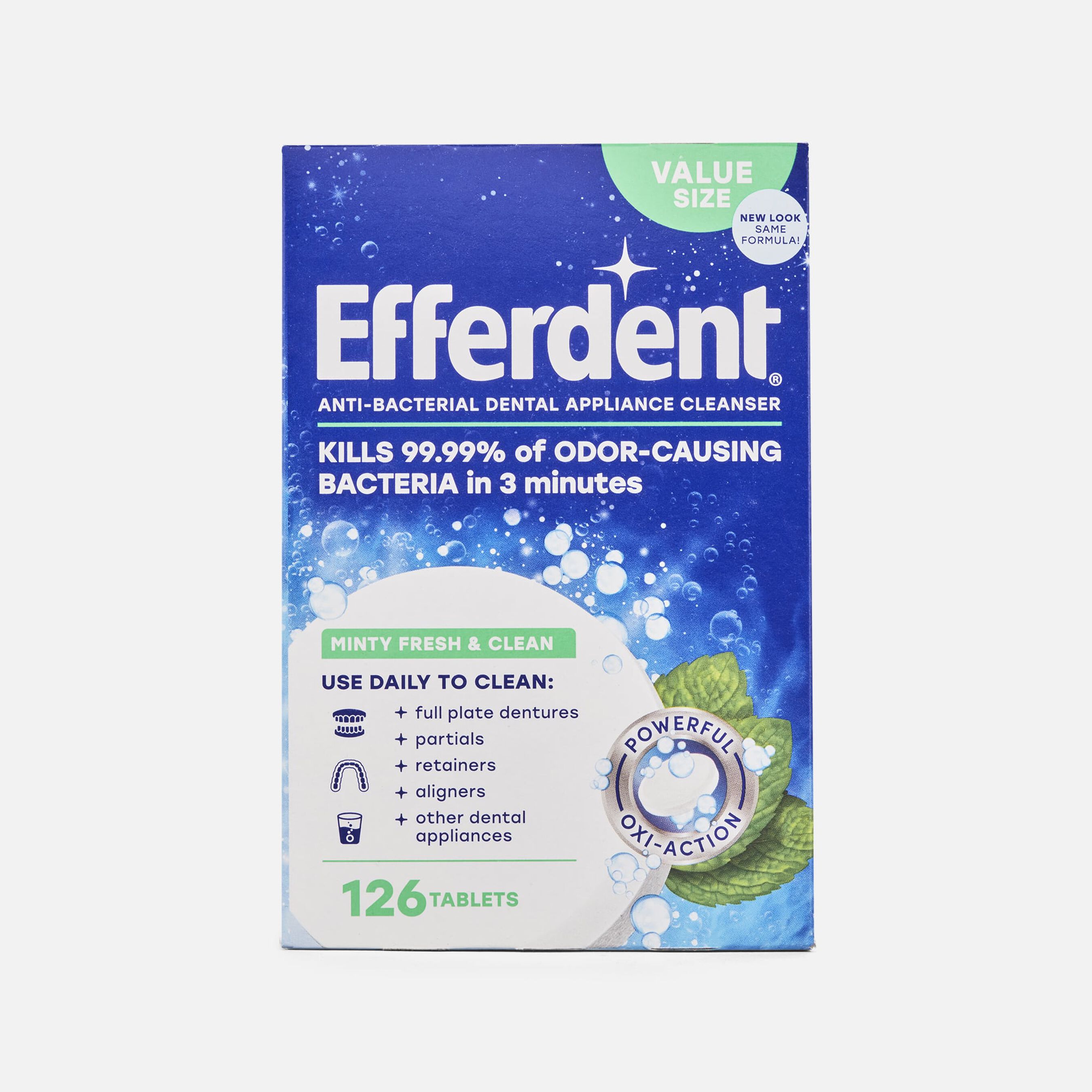HSA Eligible Efferdent Plus Mint, 126 ct. | HSA Eligible