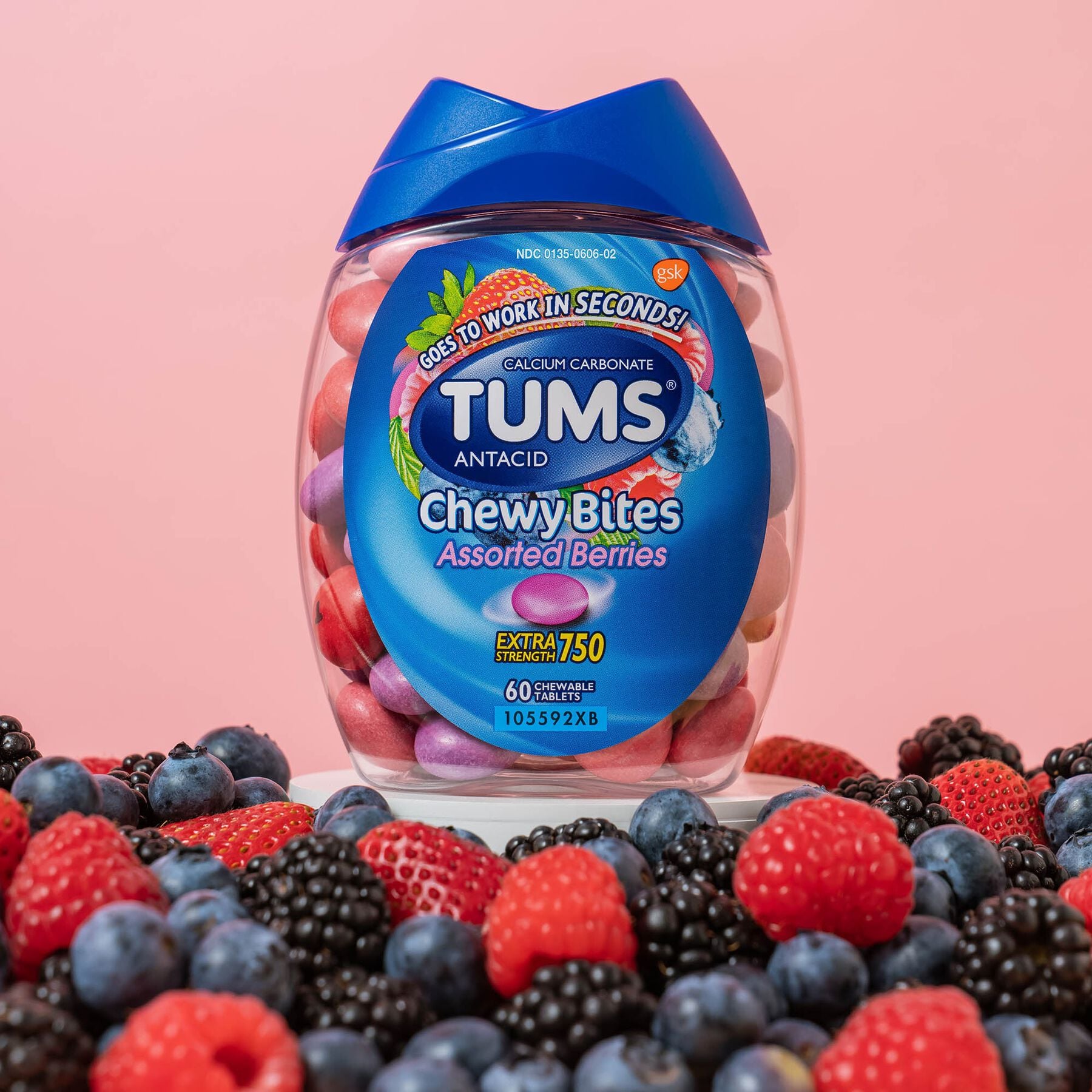 HSA Eligible TUMS Chewy Bites Extra Strength Antacid Chewable Tablets ...