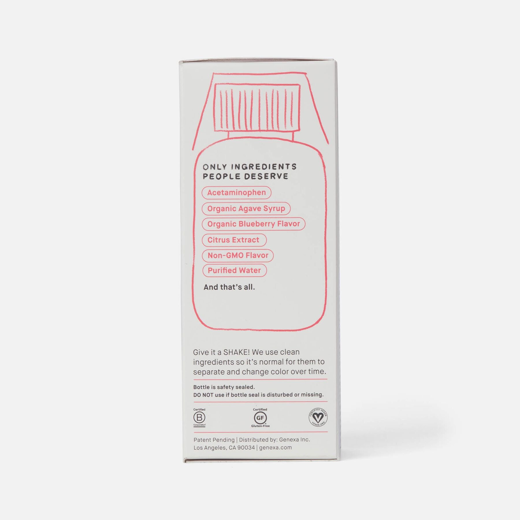 HSA Eligible Genexa Kid's Pain & Fever Acetaminophen Oral Suspension, 4 ...