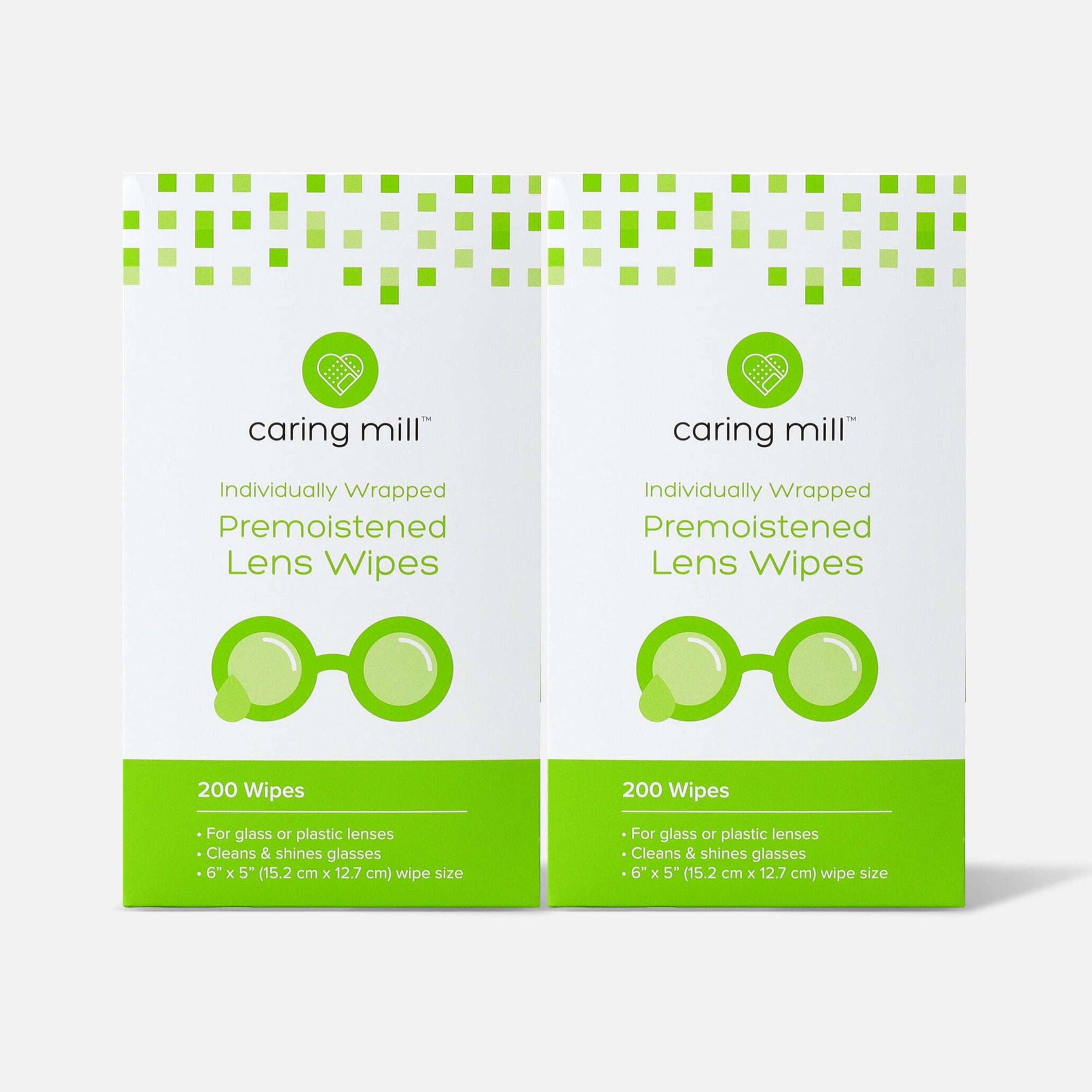 HSA Eligible Caring Mill™ Pre-Moistened Lens Wipes, 200 ct. (2-Pack ...