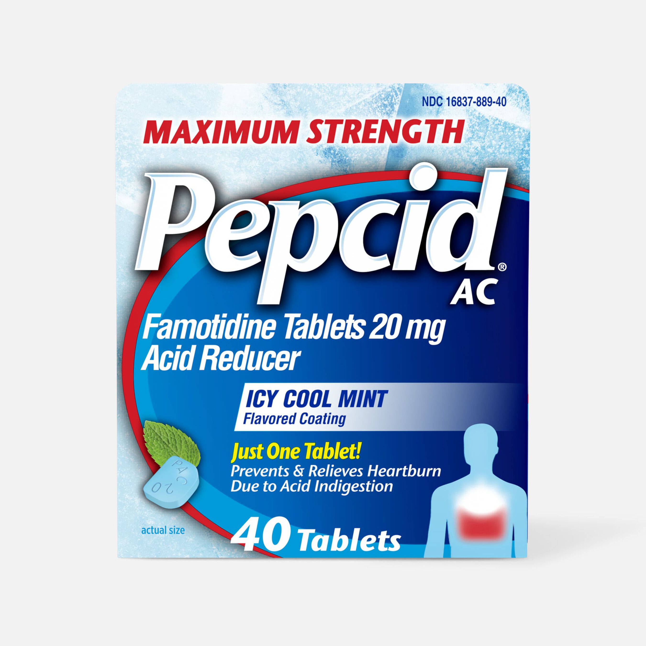HSA Eligible | Pepcid AC Acid Reducer Maximum Strength Tablets, 40 ct.
