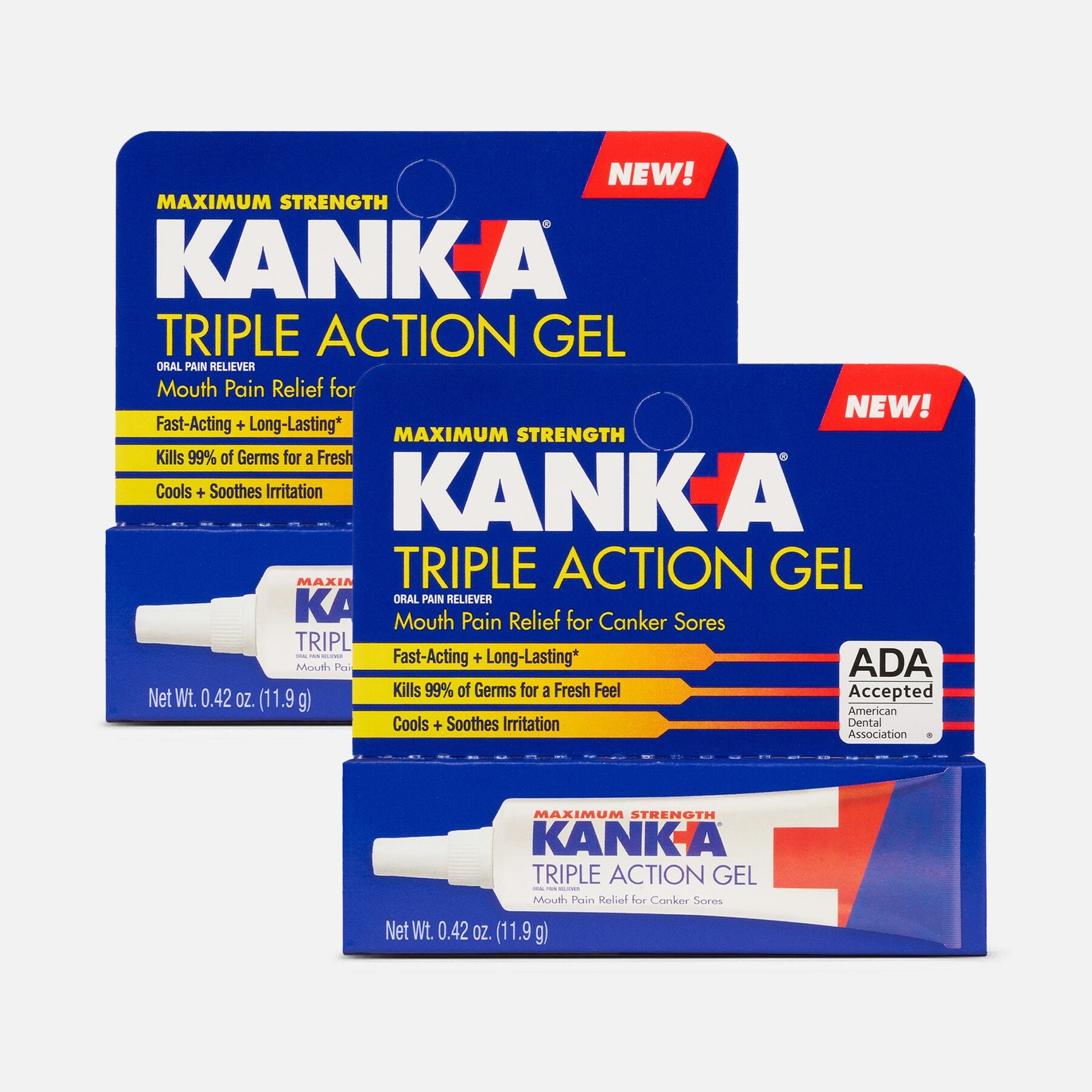 HSA Eligible Kank-A Maxmium Strength Triple Action Gel for Mouth Pain ...