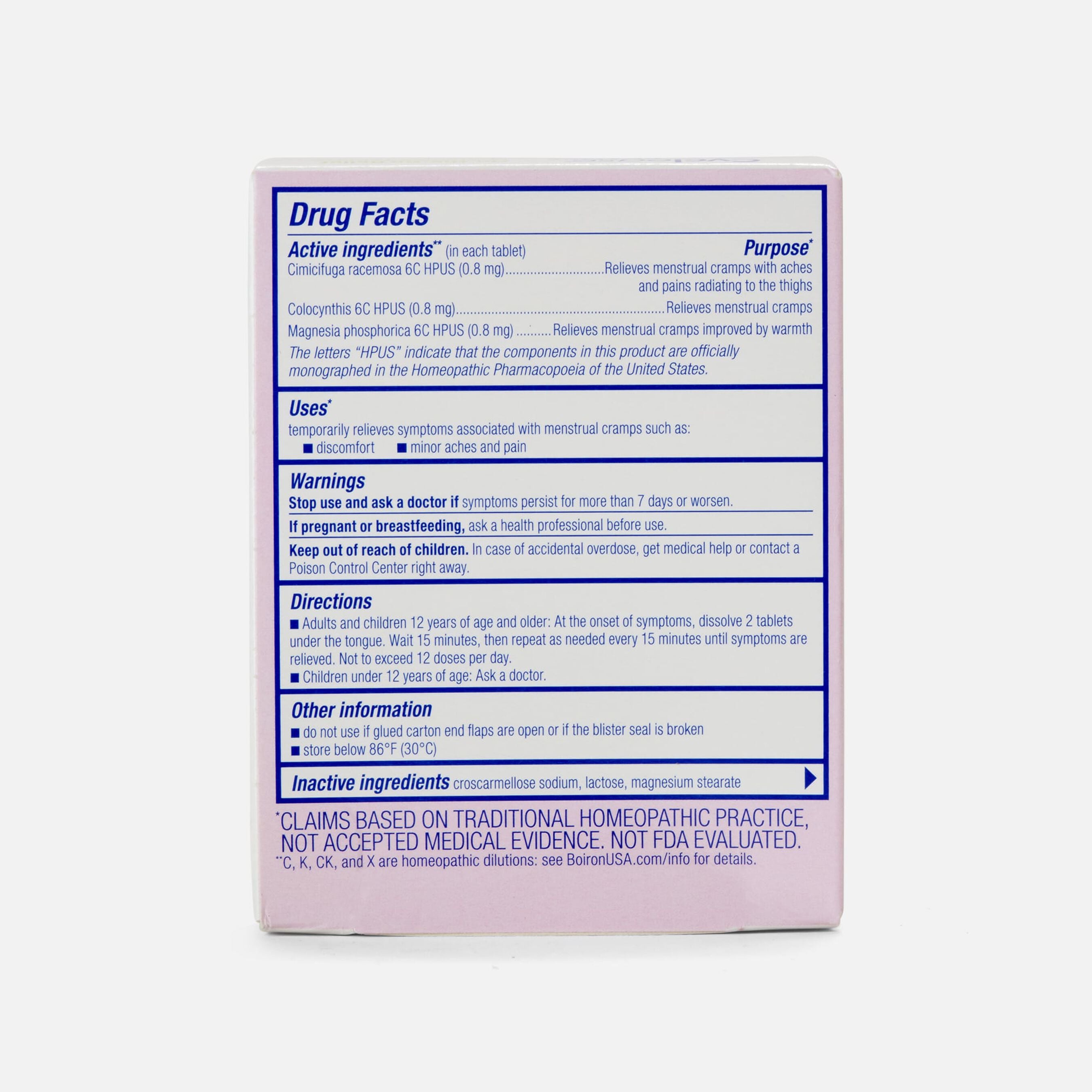 HSA Eligible Boiron Cyclease Cramps Tablets, 60 ct. | HSA Eligible