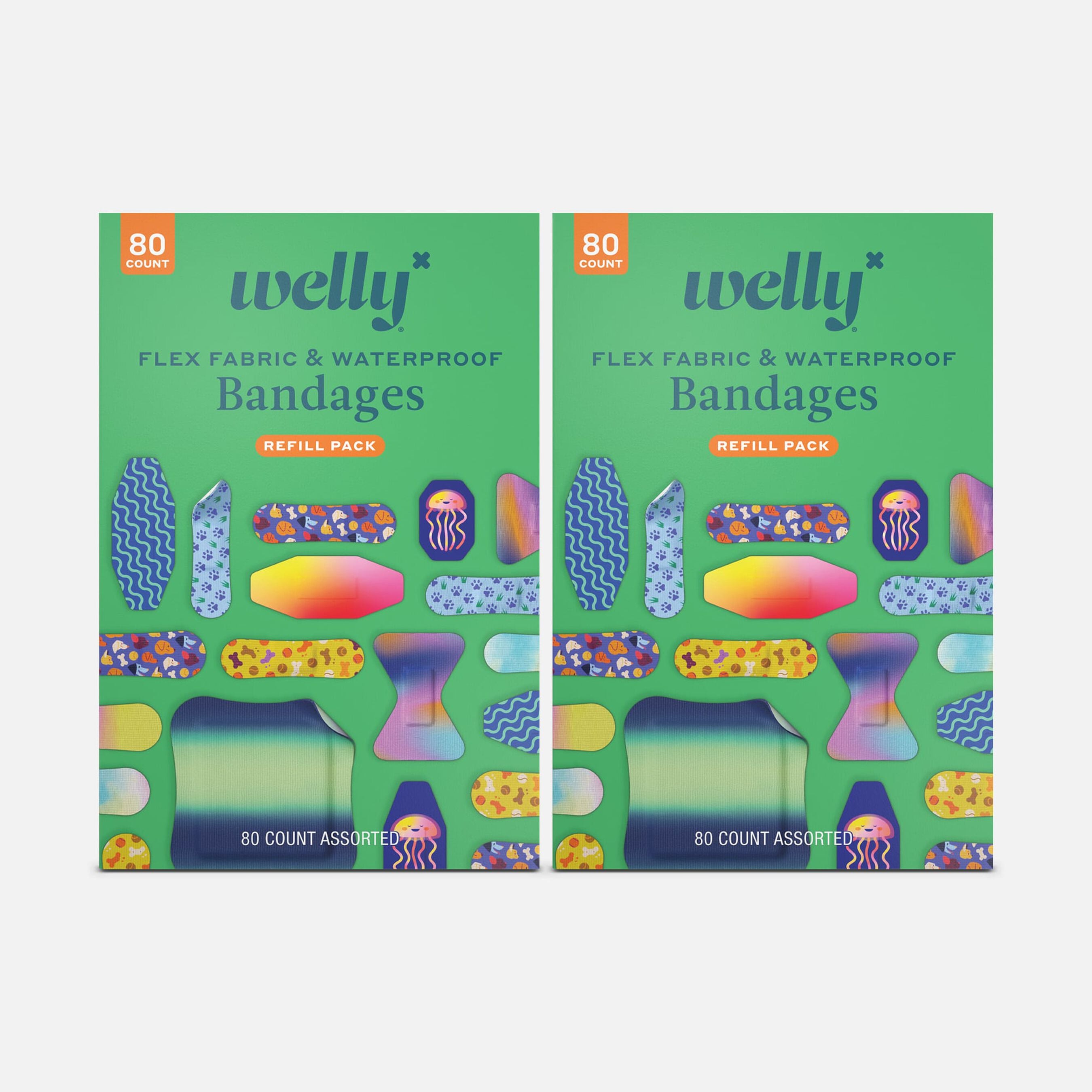 HSA Eligible Welly Bravery Bandages Family Pack Carton Assorted, 80 ct ...